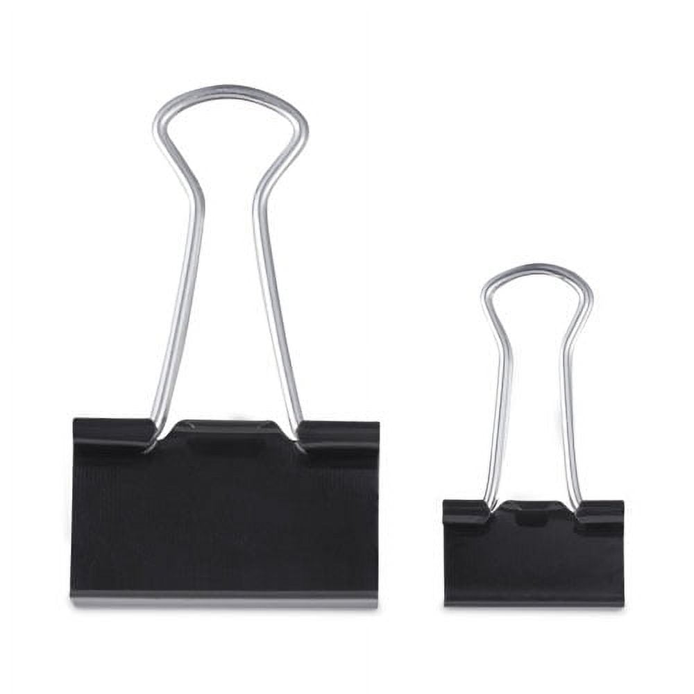 Binder Clips with Storage Tub, (50) Small (0.75"), (10) Medium (1.25 ...