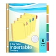 Binder Divider 120 Pack Index Dividers With 5 Tabs Letter Size Paper ...