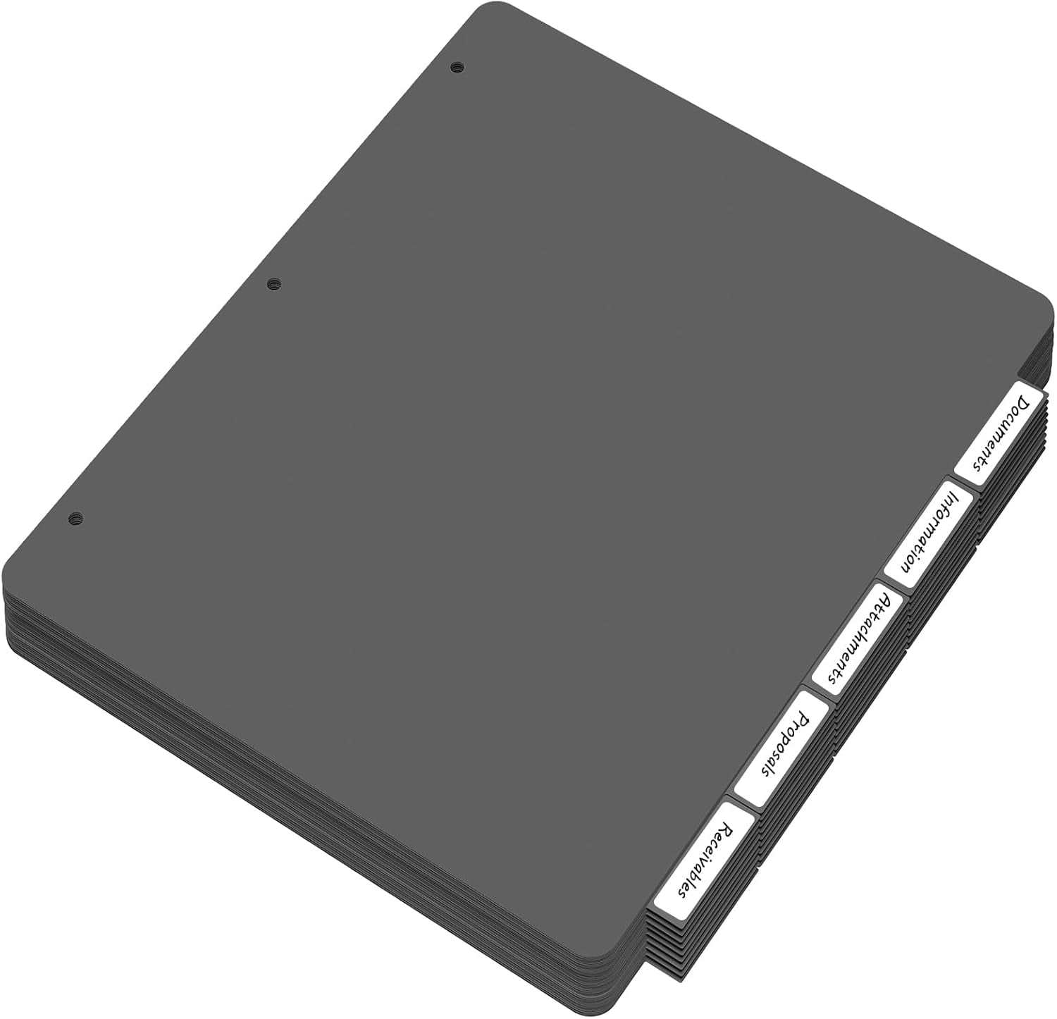 Binder Dividers with 5-Tabs, Plastic 20 Pack 5 Binder Dividers, 3 Ring ...