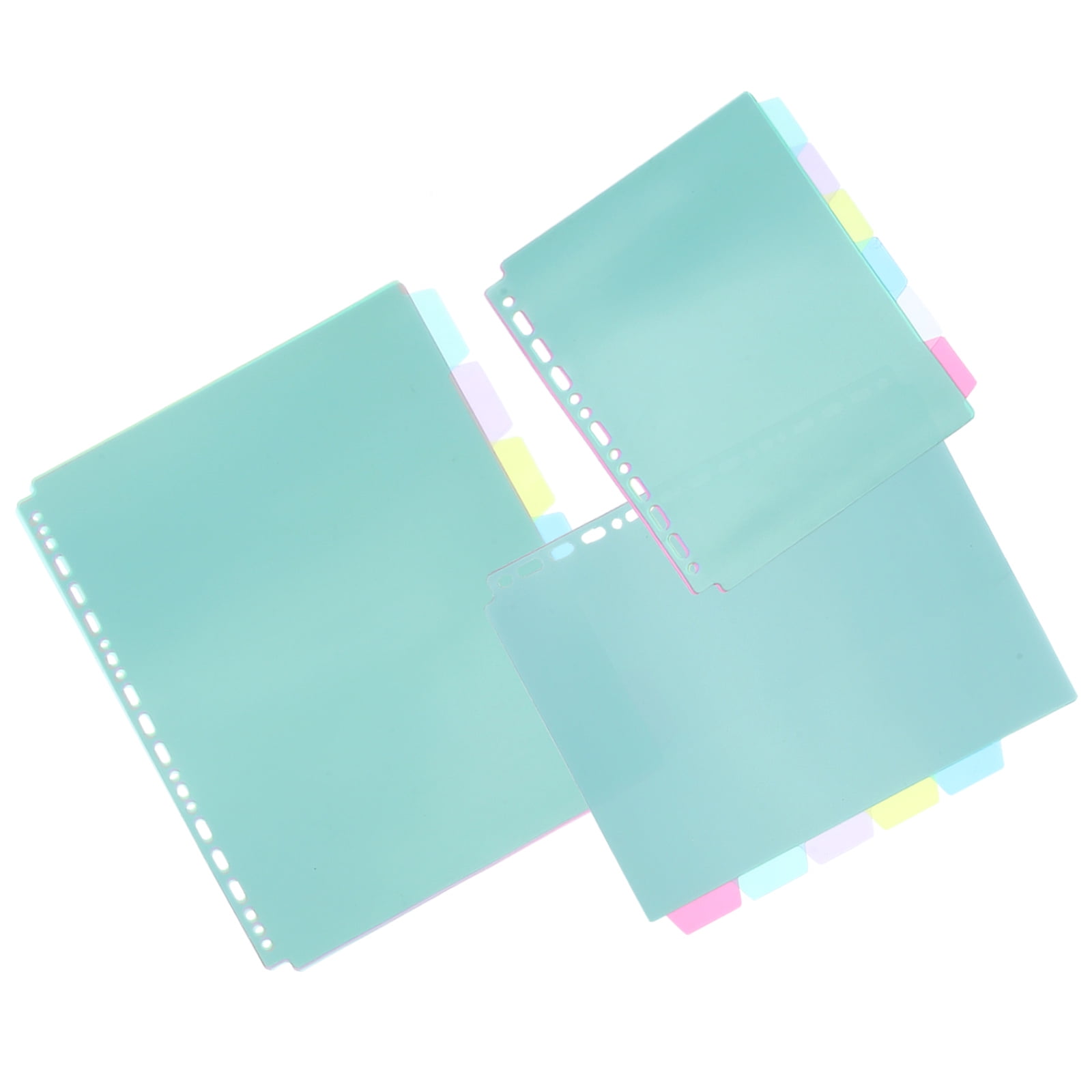 FENGGUIQU Assorted Color Plastic Binder Dividers for Document ...