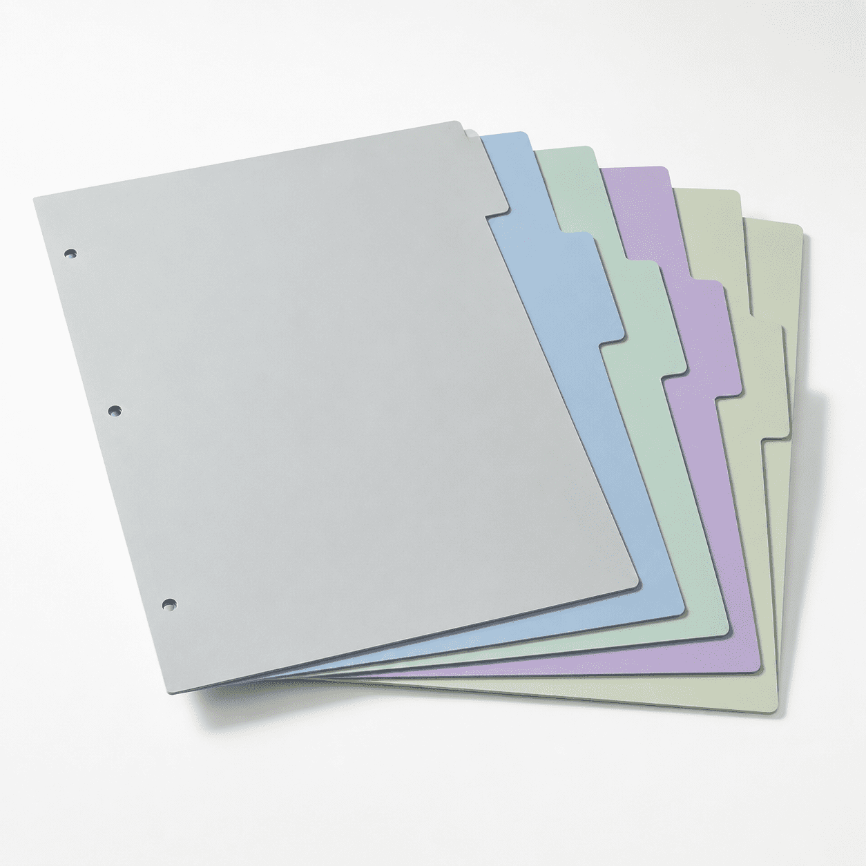 Binder Dividers With Tabs Durable Paper For 3 Ring 5 Tab(8.5