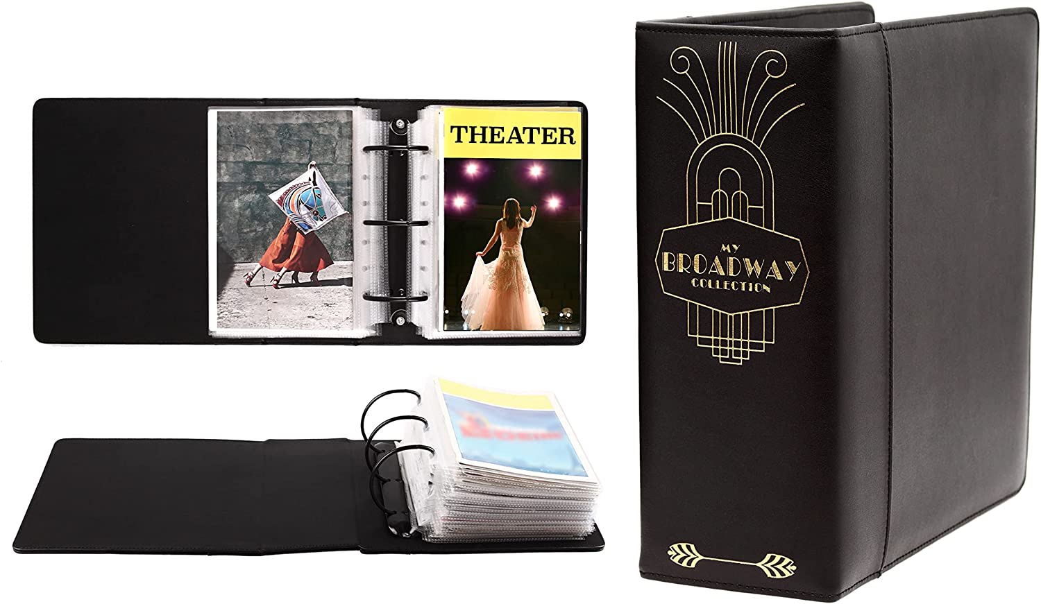Binder for Holding Broadway Play Program and Theater Programs with 30 ...