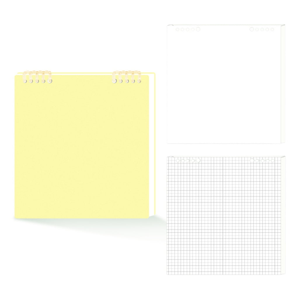 Binder Notebook Journal Water Reswistant Softcover 120 Pages Gridded ...