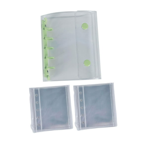 Binder Notebook Photo Album Covers Transparent PVC Compact Design for ...