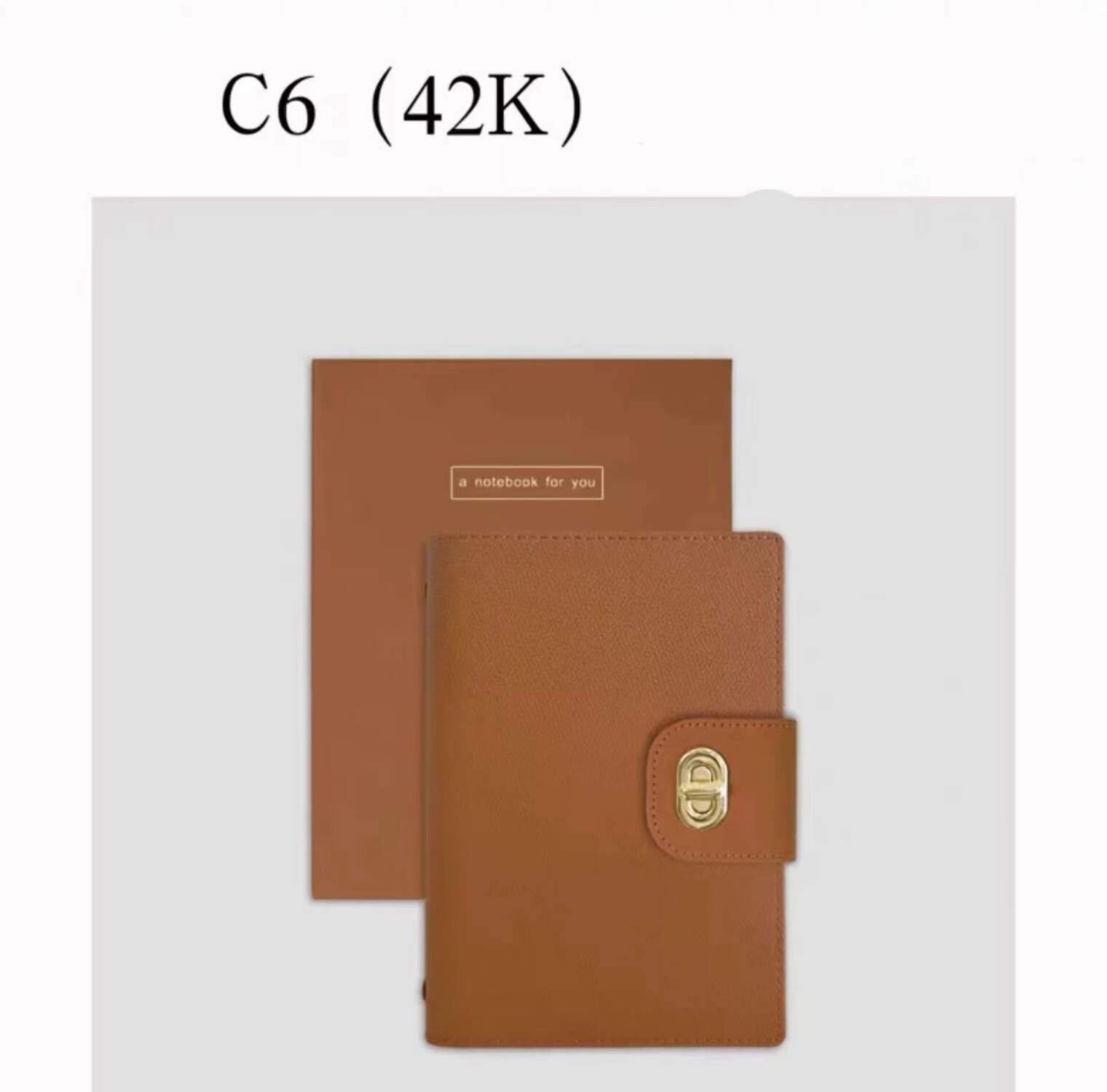 Binder PU Transparent Notebook Travel Journal Rotary metal buckle Diary ...