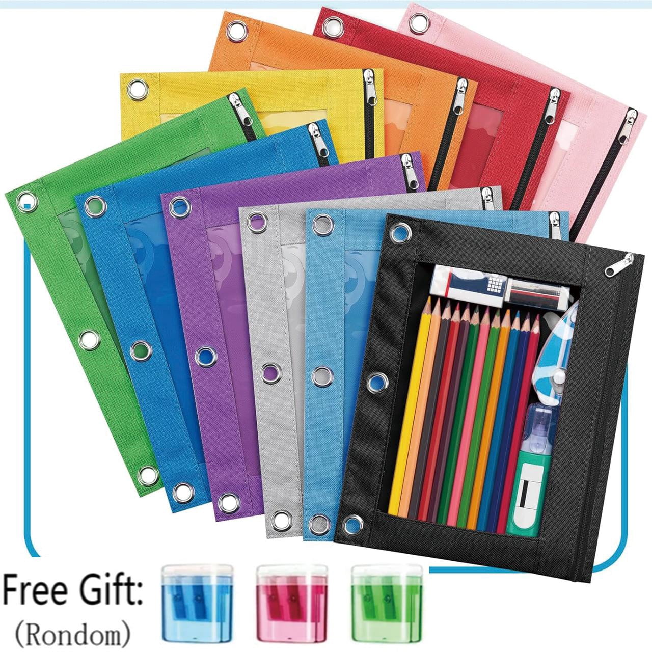 Binder Pencil Pouch,Pencil Pouch,Pencil Case,Pencil Pouch For 3 Ring ...