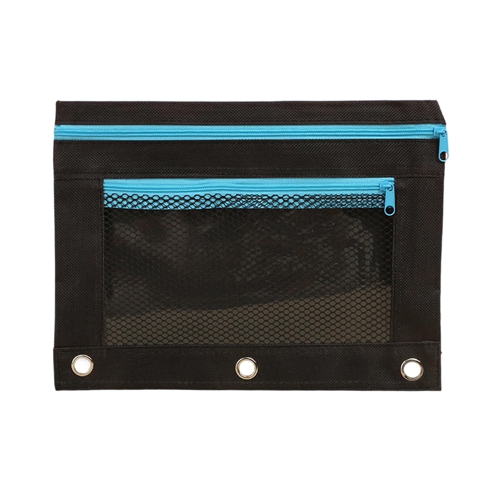 Binder Pencil Pouch with Zipper, Large Capacity Oxford Cloth Stationery ...