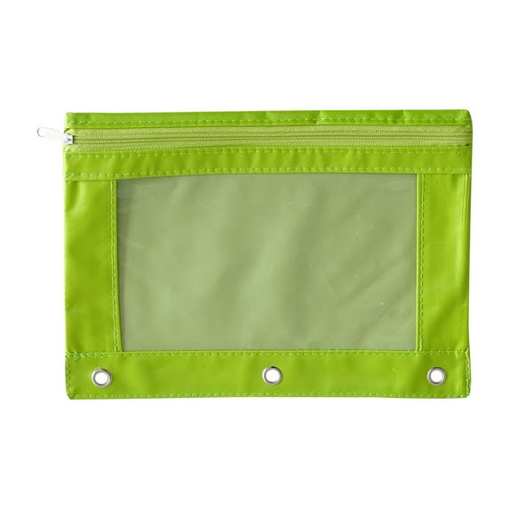 Binder Pencil Pouches, Pencil Pouch 3 Ring with Zipper Pulls, Clear ...