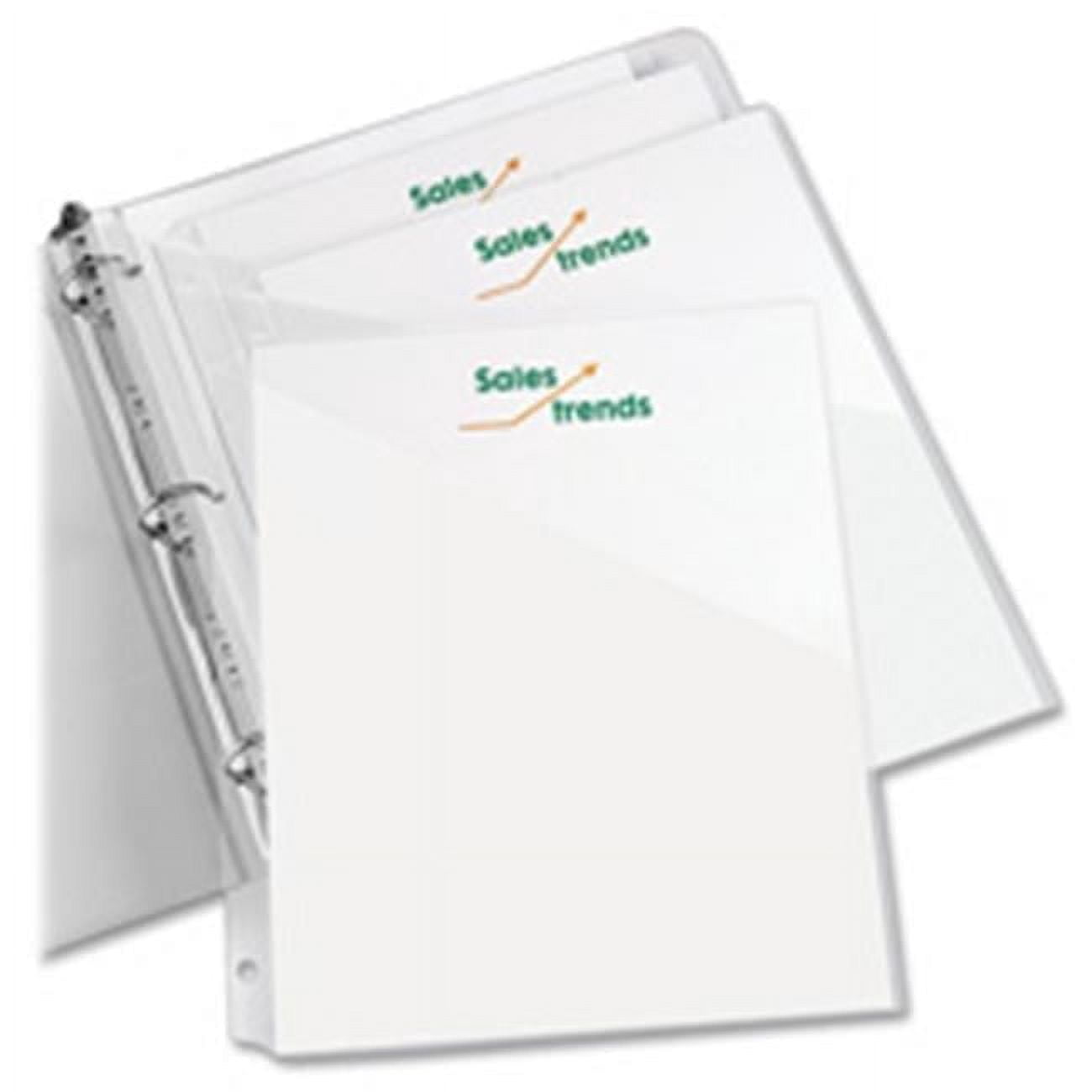 Binder Pockets, 3HP, Letter, 8.5 in. x 11 in., 5-PK, Assorted - Walmart.com