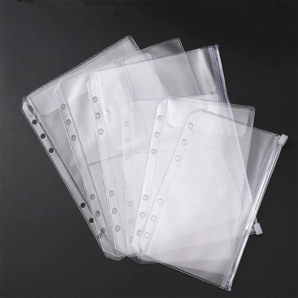 Binder Pockets Zipper Bag (B5/9 Holes) Budget Cash Envelopes for ...