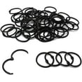 Binder Rings 50pc, Book Rings 1 Inch, Flash Card Rings Small Index Card ...