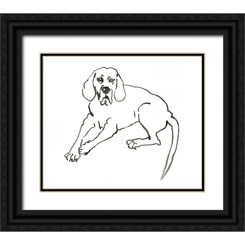 Binder, Vanessa 17x15 Black Ornate Wood Framed with Double Matting ...