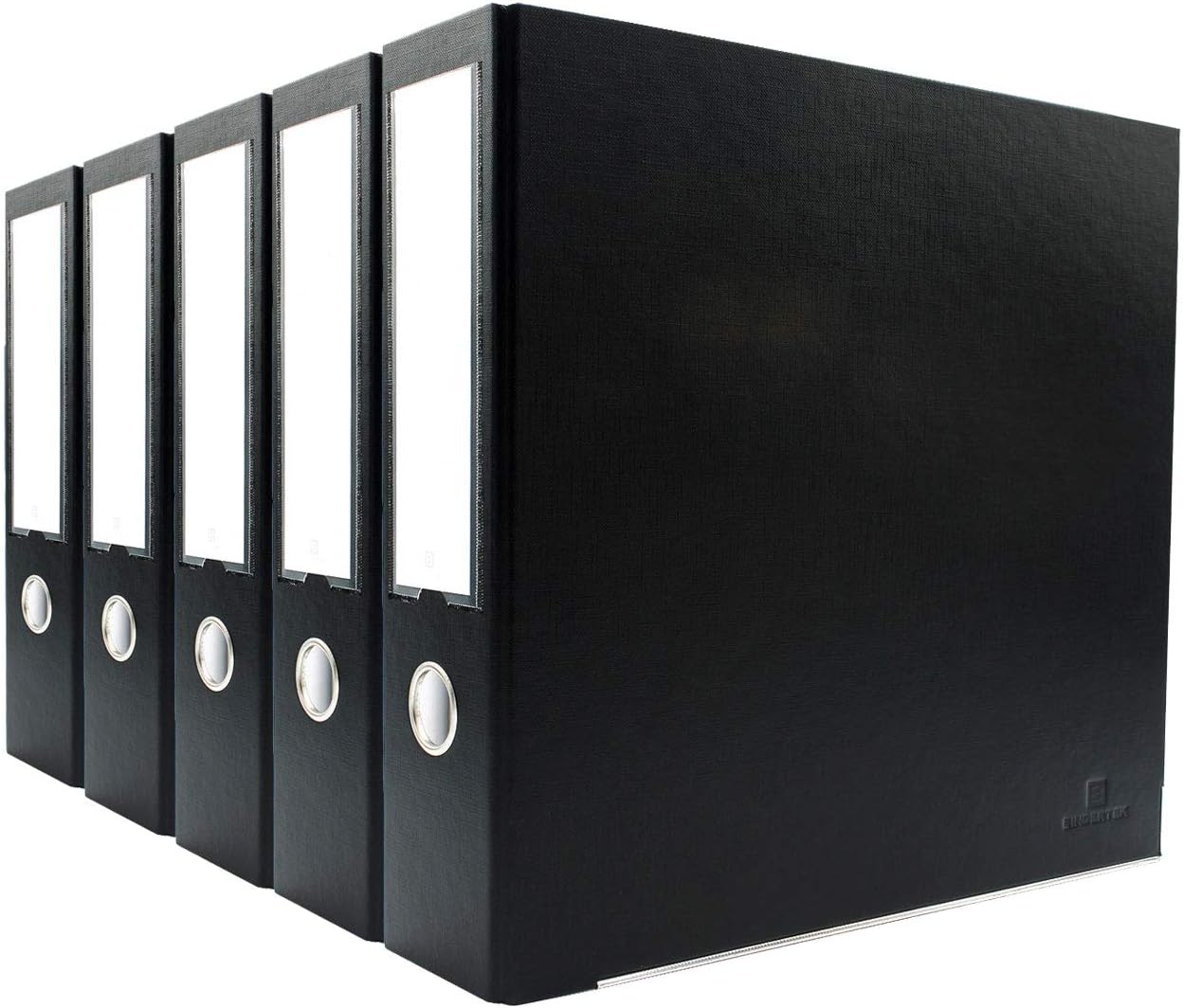 Bindertek 3-Ring Premium Binder, Pack of 5 - Black, 3" Spine Width, 525 ...