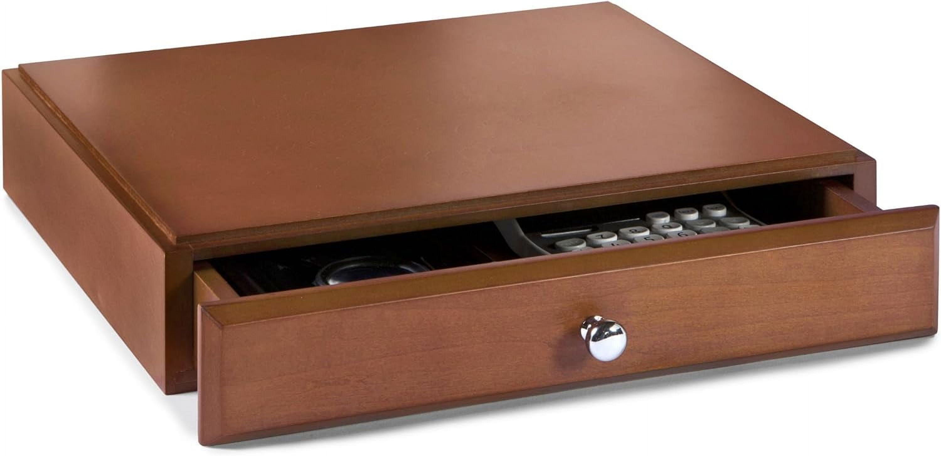 Bindertek Stacking Wood Desk Organizers Supply Drawer, Cherry (WSD-CH ...