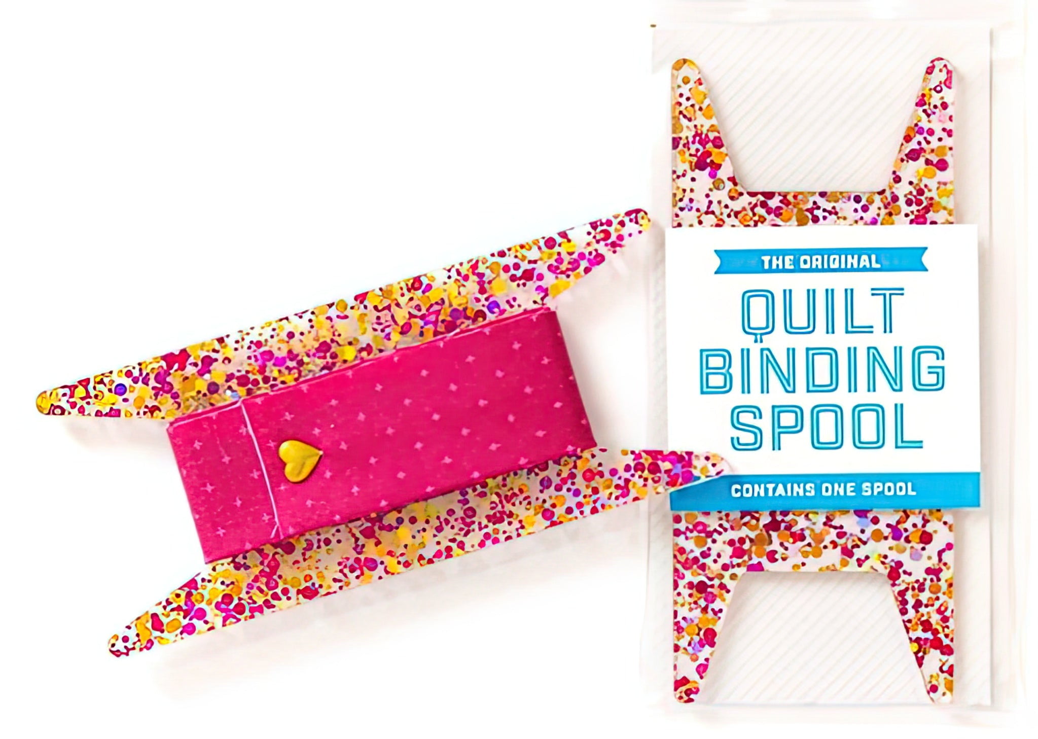 Binding Spool Pink & Gold Glitter by Stitch Supply Co - Walmart.com