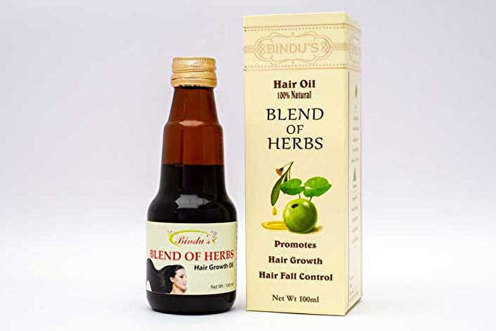 Bindu's Herbal Products Blend of Herbs Hair Oil with Amla, Castor oil ...