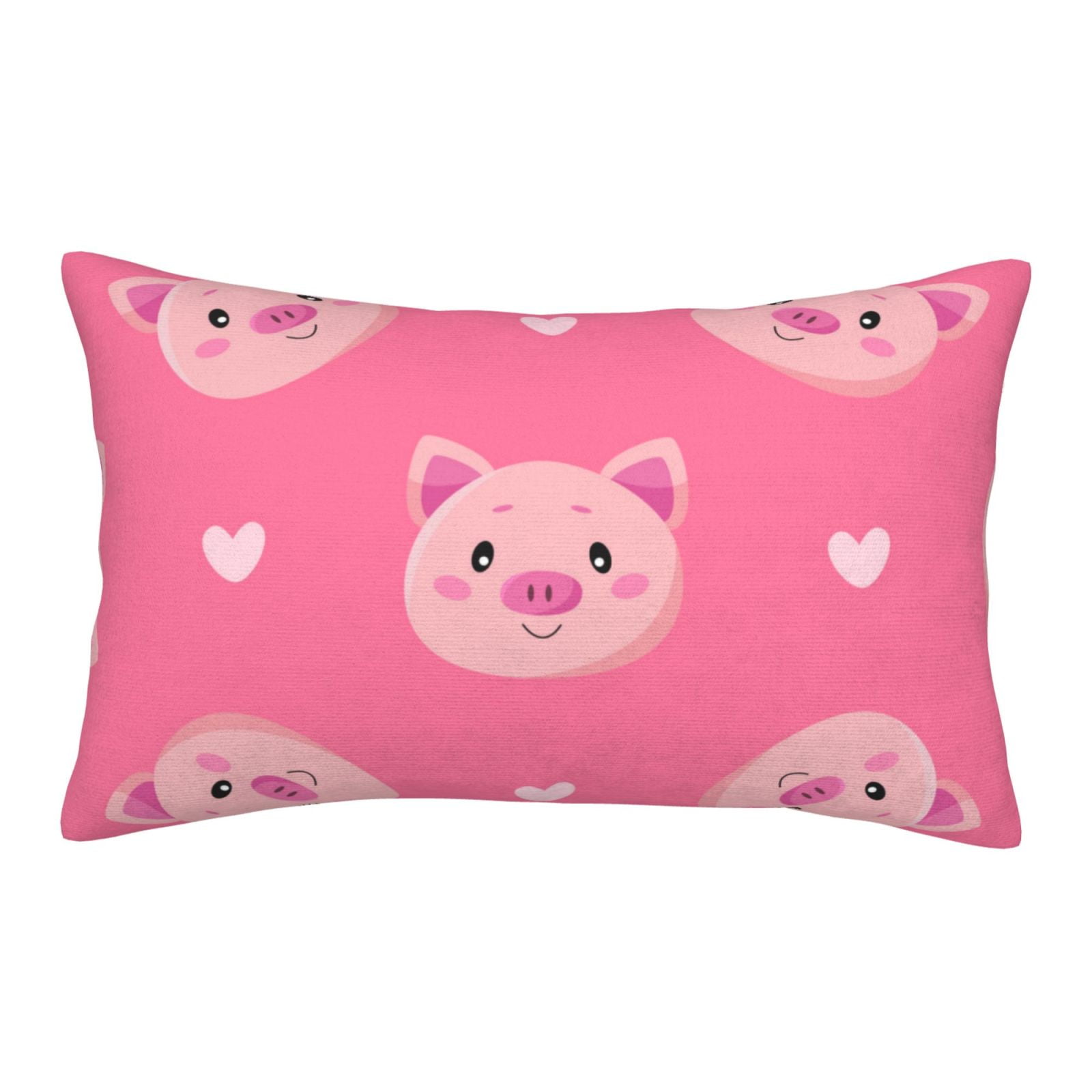 Binfone Cartoon Pigs And Hearts Standard Size Pillowcase, Long Staple ...
