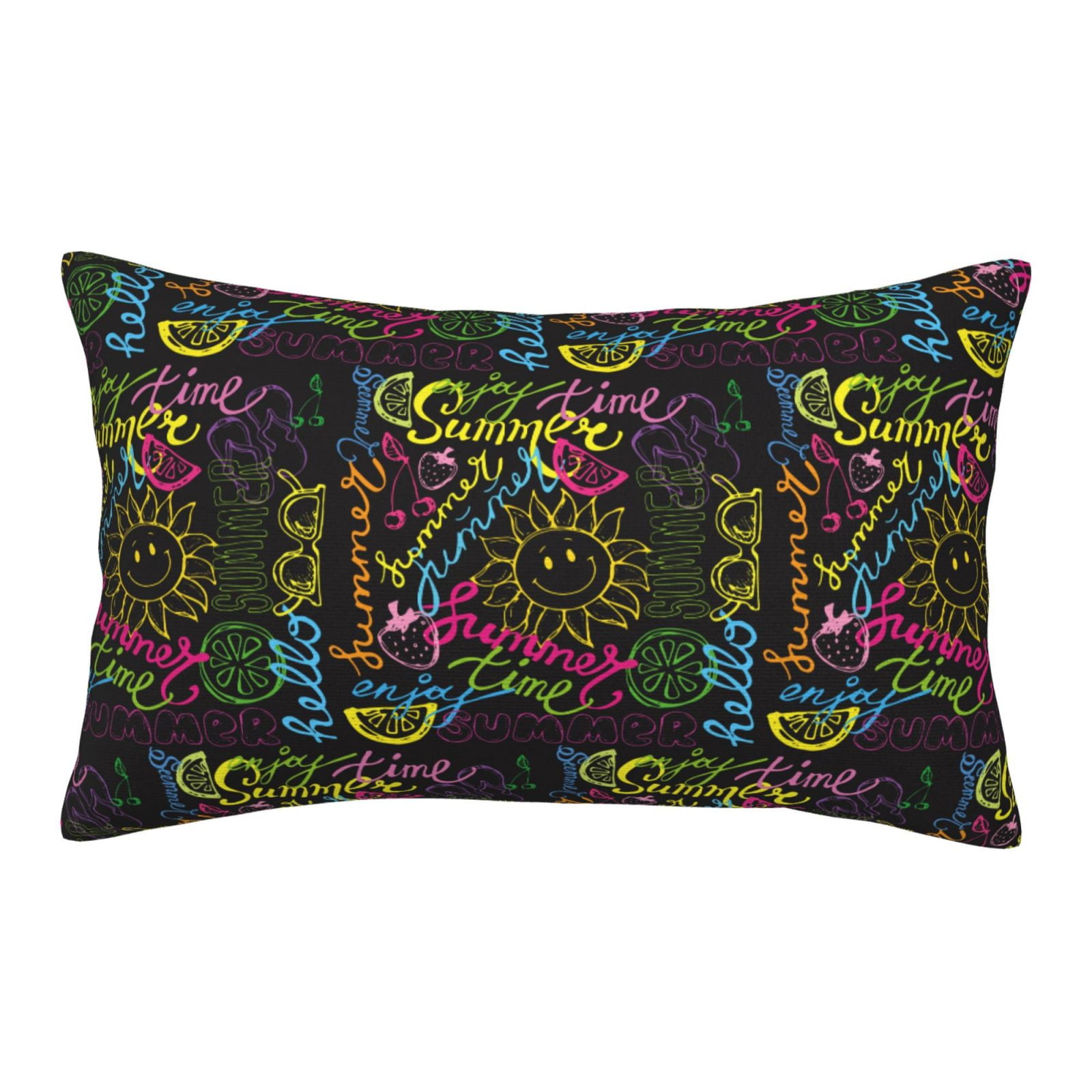 Binfone Color Summer Standard Size Pillowcase, Long Staple Pure Cotton ...