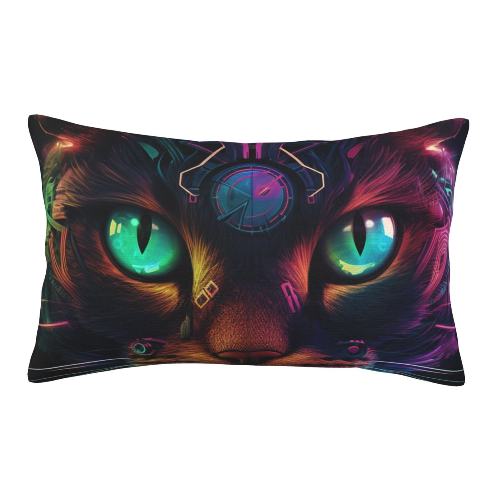 Binfone Futuristic Cat Warrior Standard Size Pillowcase, Long Staple ...