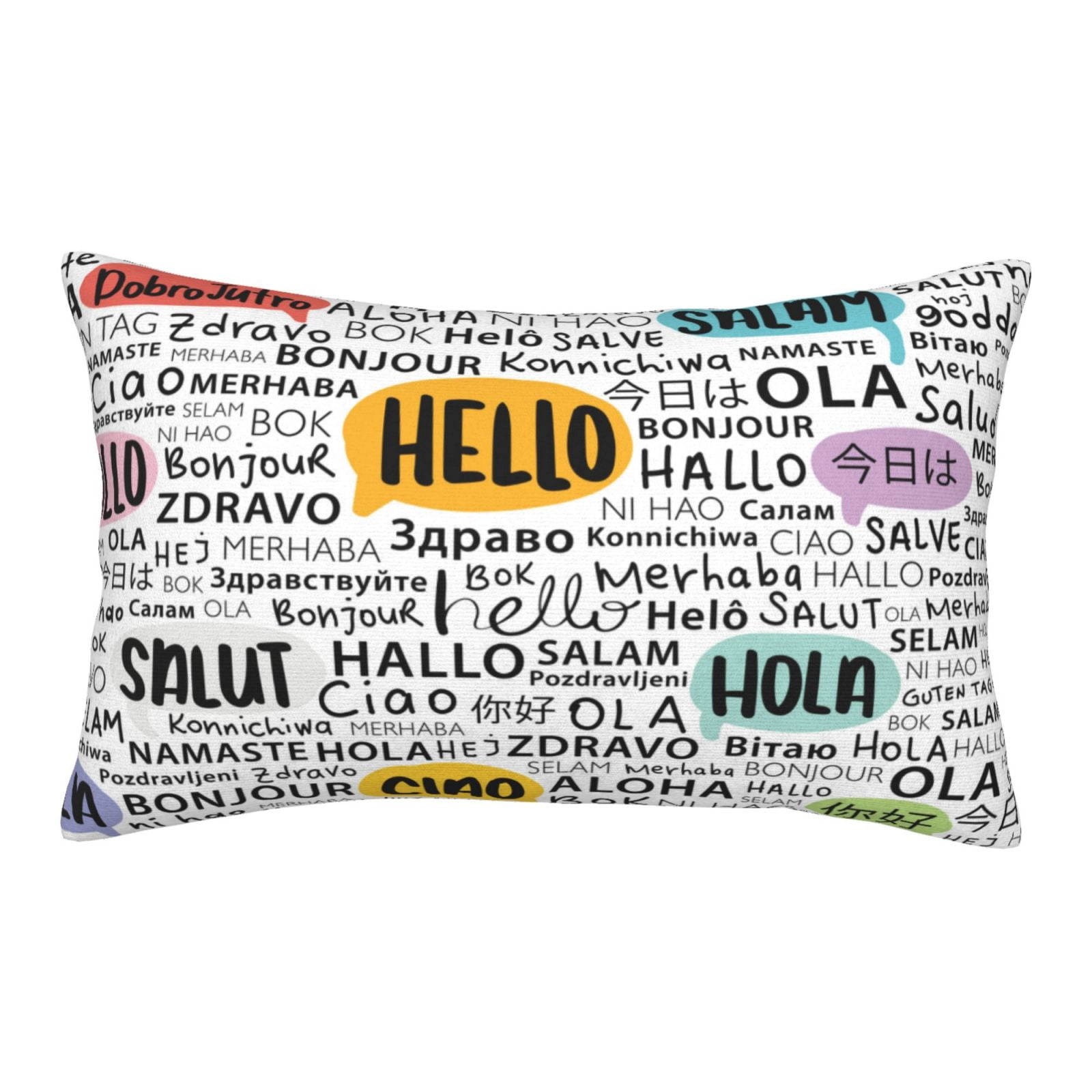 Binfone Hello Standard Size Pillowcase, Long Staple Pure Cotton ...