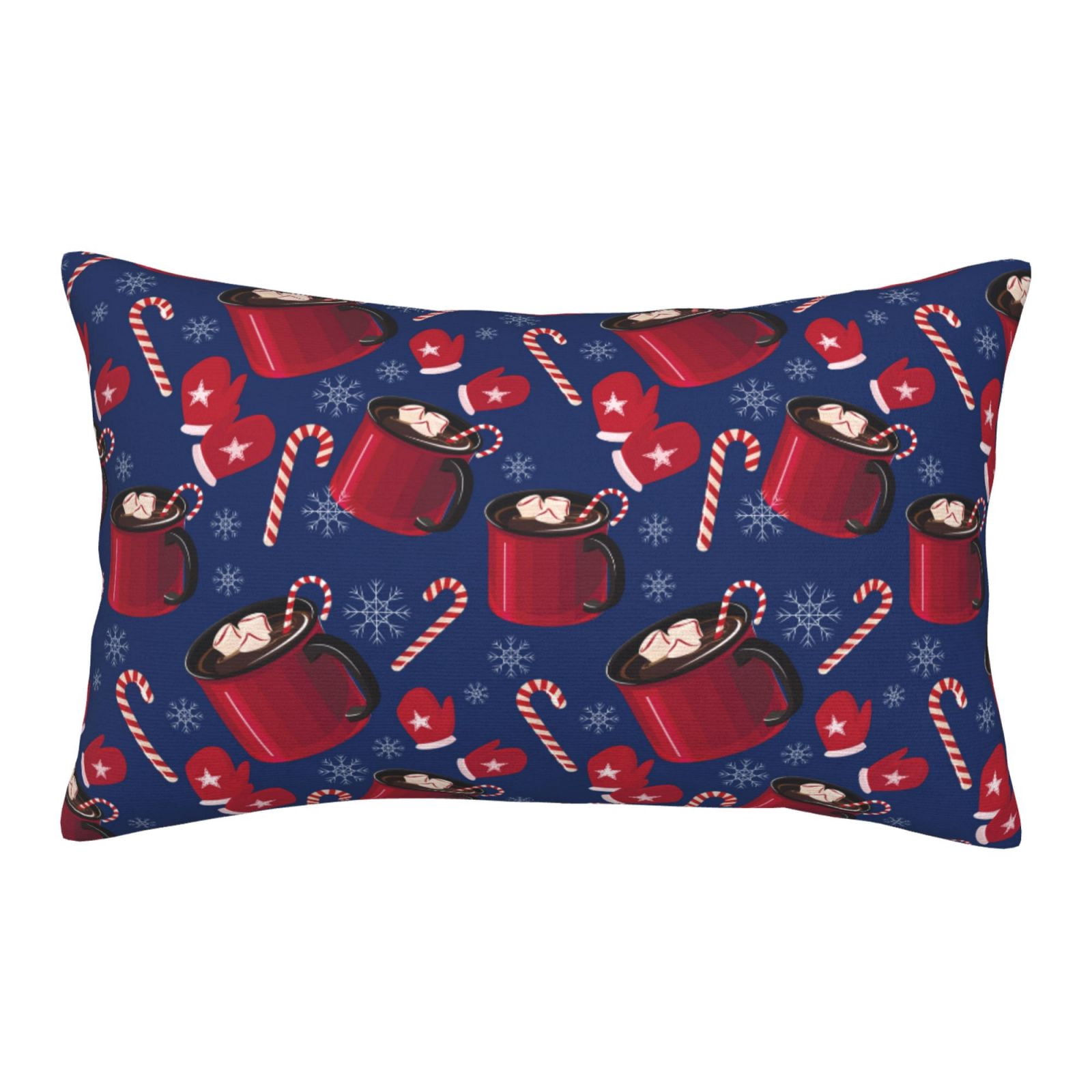 Binfone Hot Cocoa Snowflake Mittens Standard Size Pillowcase, Long ...
