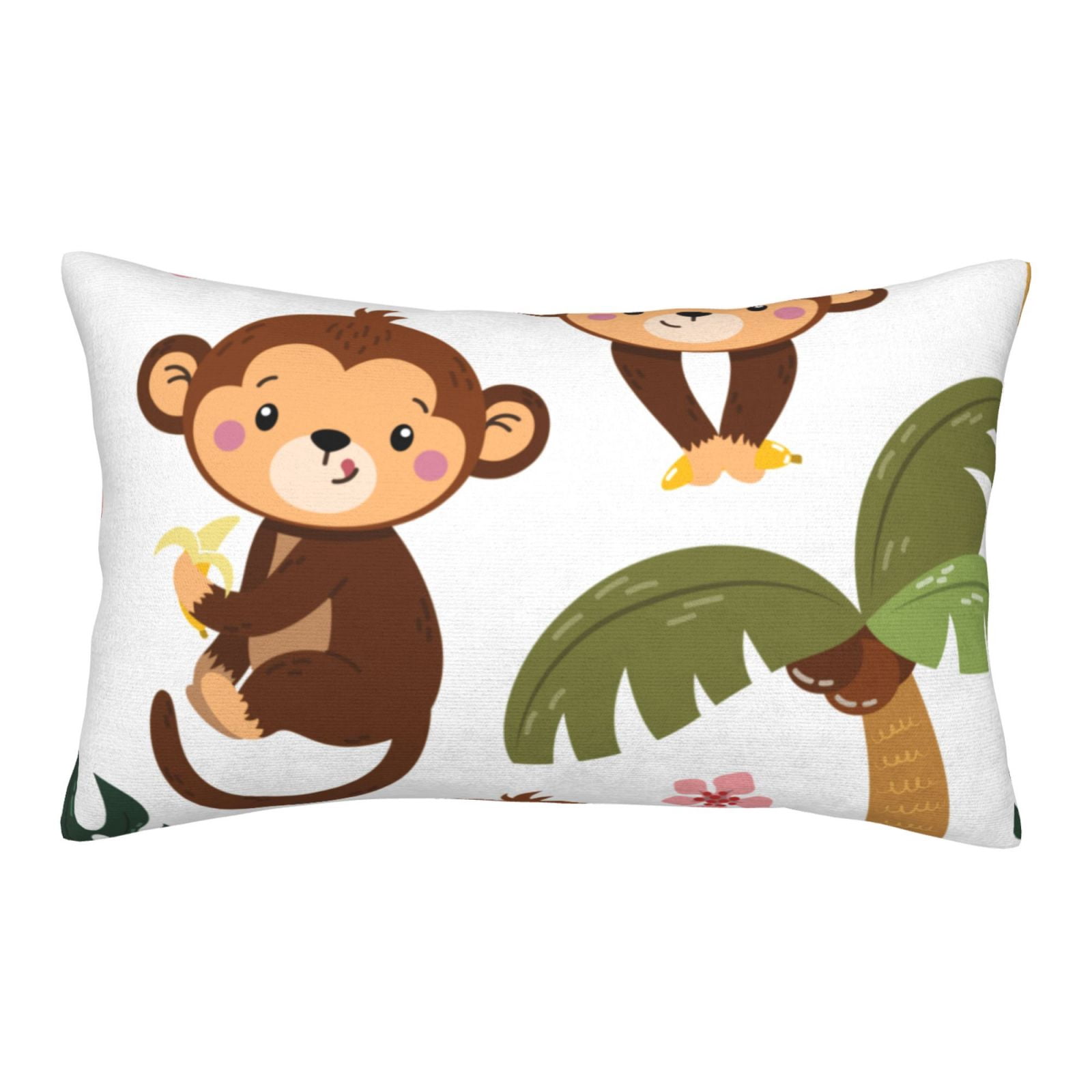Binfone Monkeys Swinging From Palms Standard Size Pillowcase, Long ...
