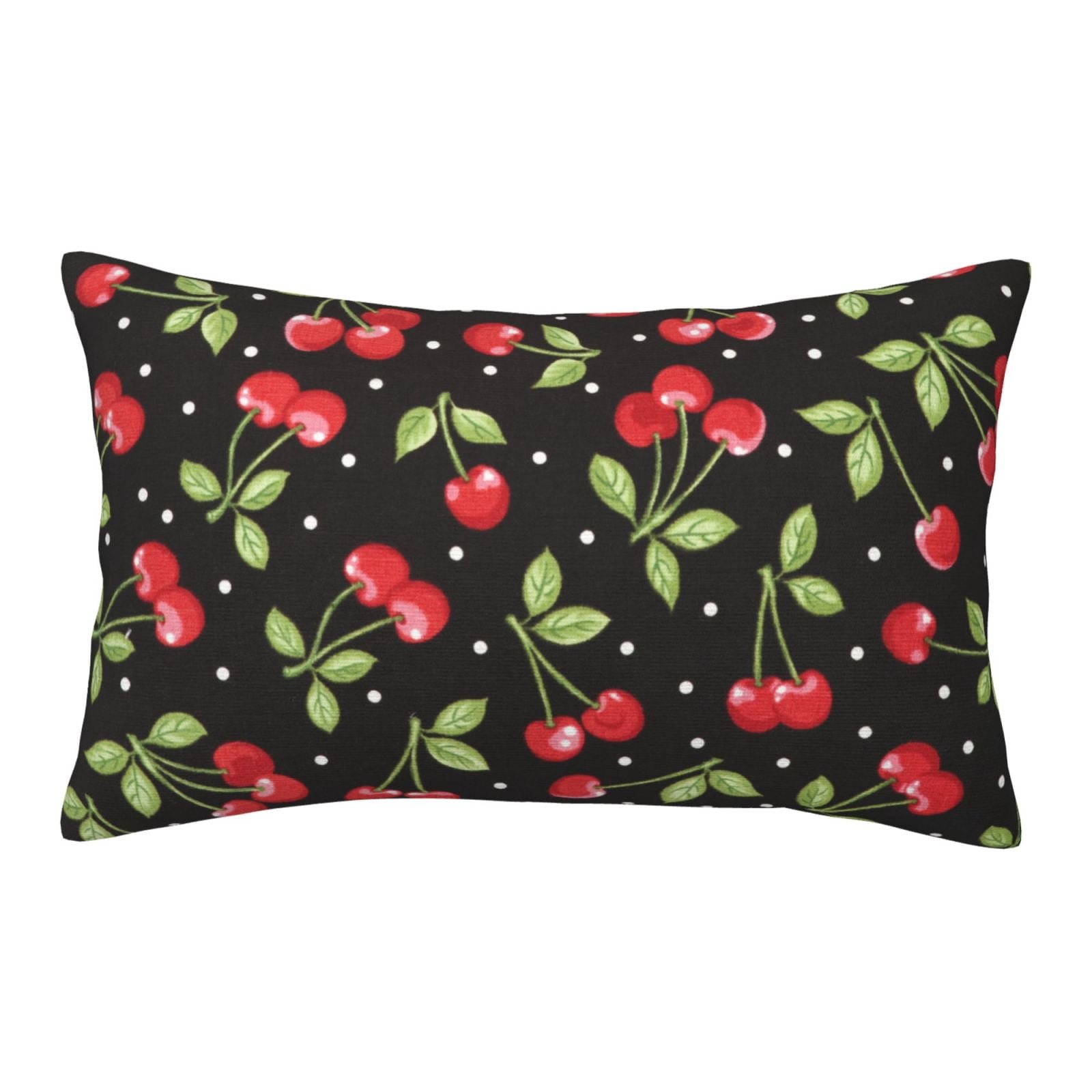 Binfone Sweet Red Cherry Standard Size Pillowcase, Long Staple Pure ...