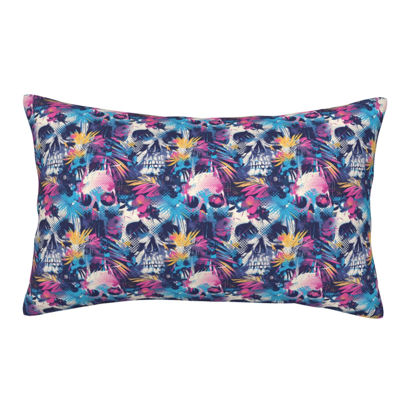 Binfone cool Skull colorful Standard Size Pillowcase, Long Staple Pure ...