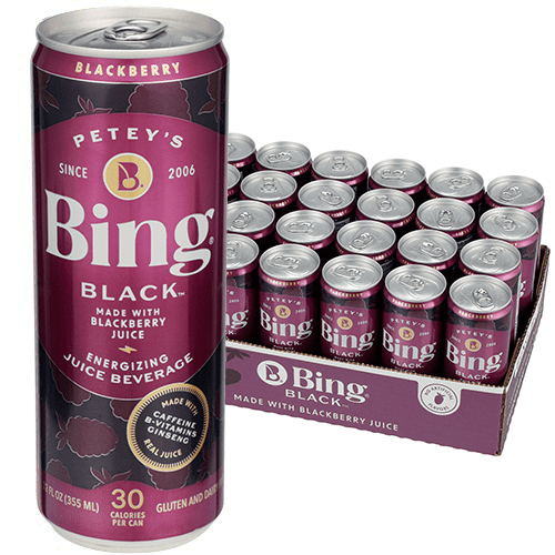 Bing Beverage Low Sugar, Natural Blackberry Energy Drink, Gluten-Free ...