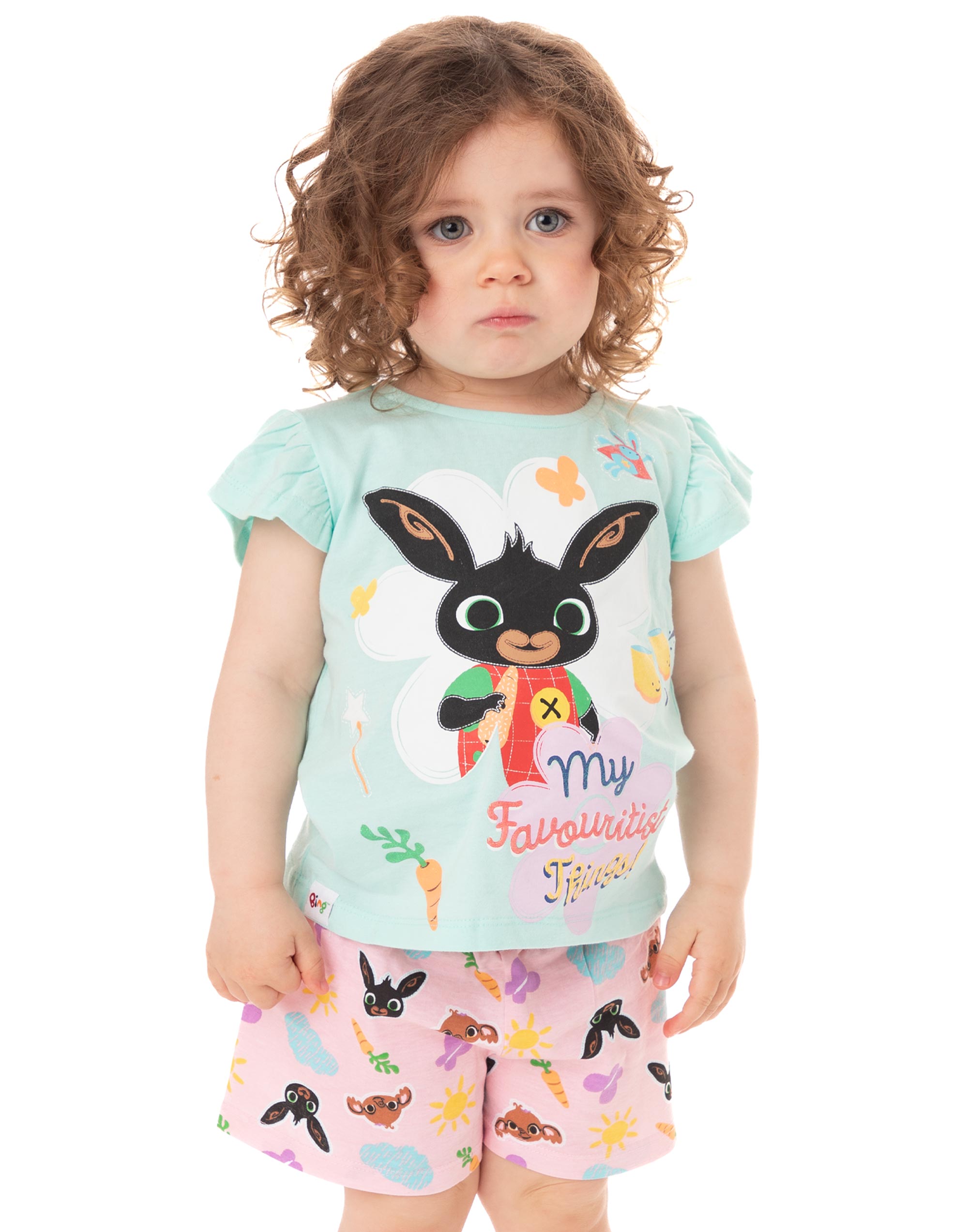Bing Bunny Girls Blue Short Sleeve Short Leg Pyjama Set - Walmart.com