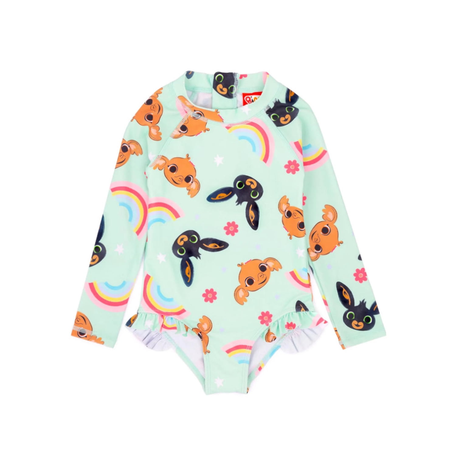 Bing Bunny Girls Sula Frill One Piece Bathing Suit - Walmart.com