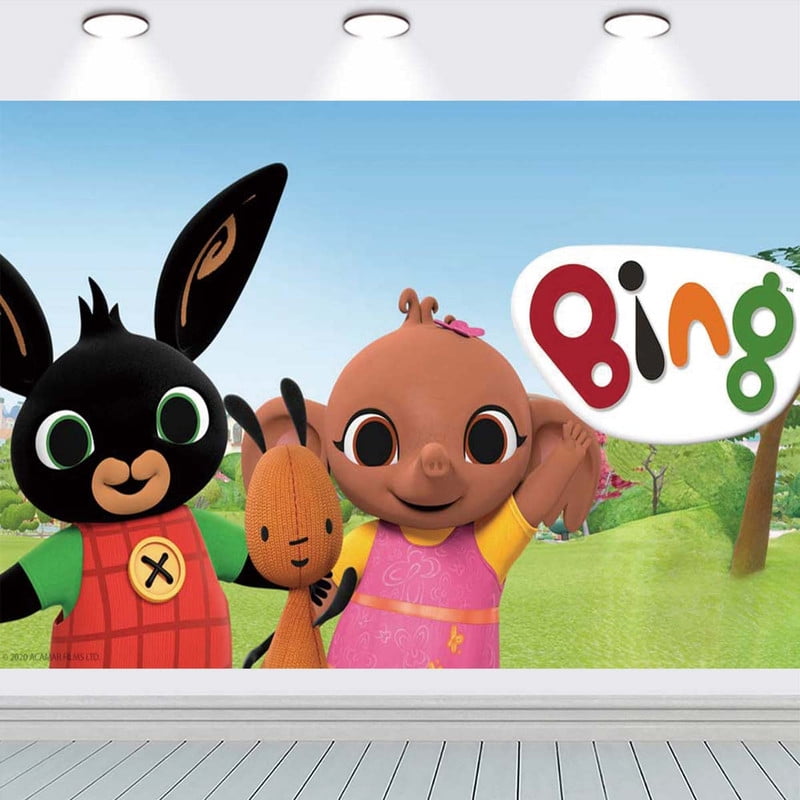 Bing Bunny Party Supplies Backdrop Banner Poster Birthday Decorations ...