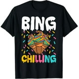 Bing Chilling Ice Cream Meme T-Shirt - Walmart.com
