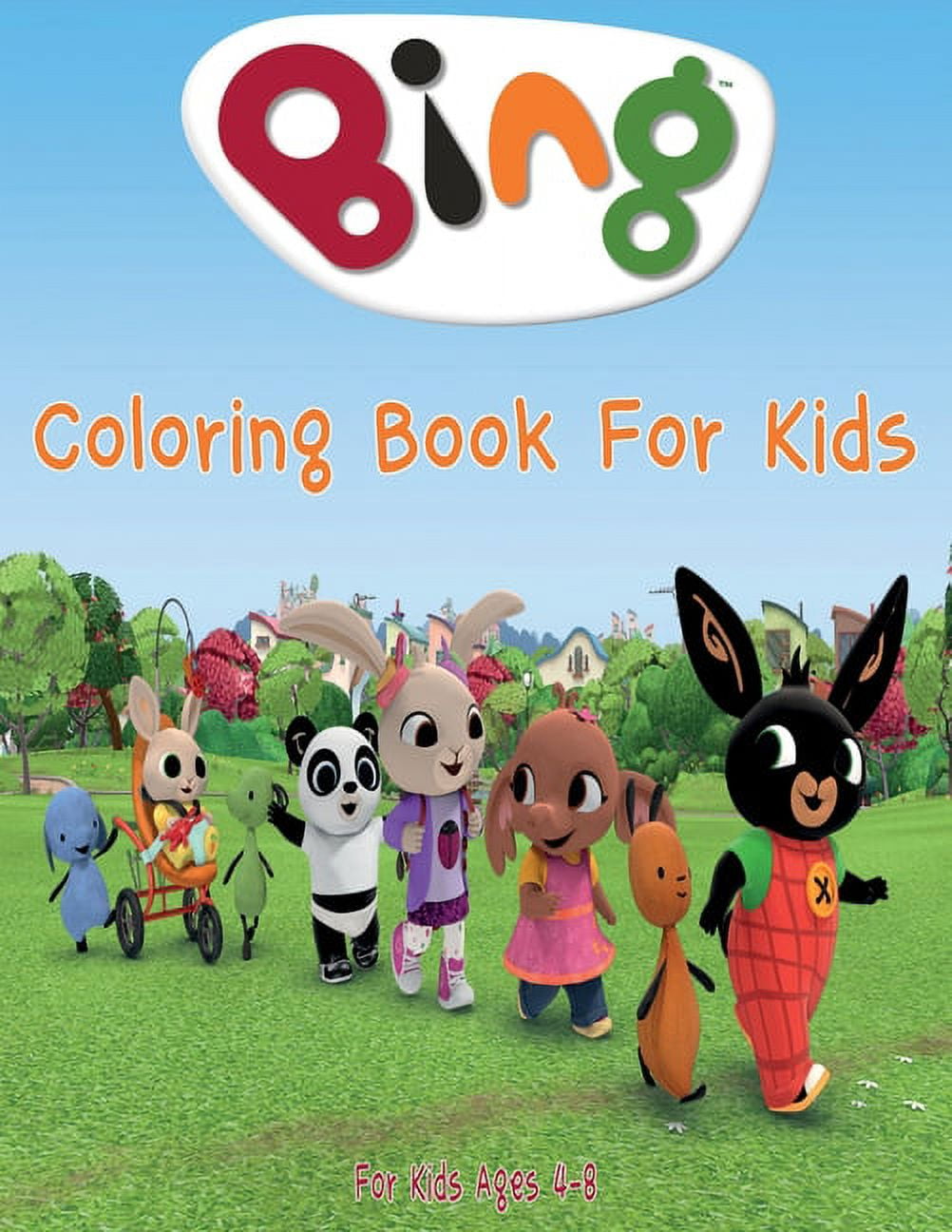 Bing Coloring Book For kids: 50 Coloring Pages For kids Ages 4-8 ...