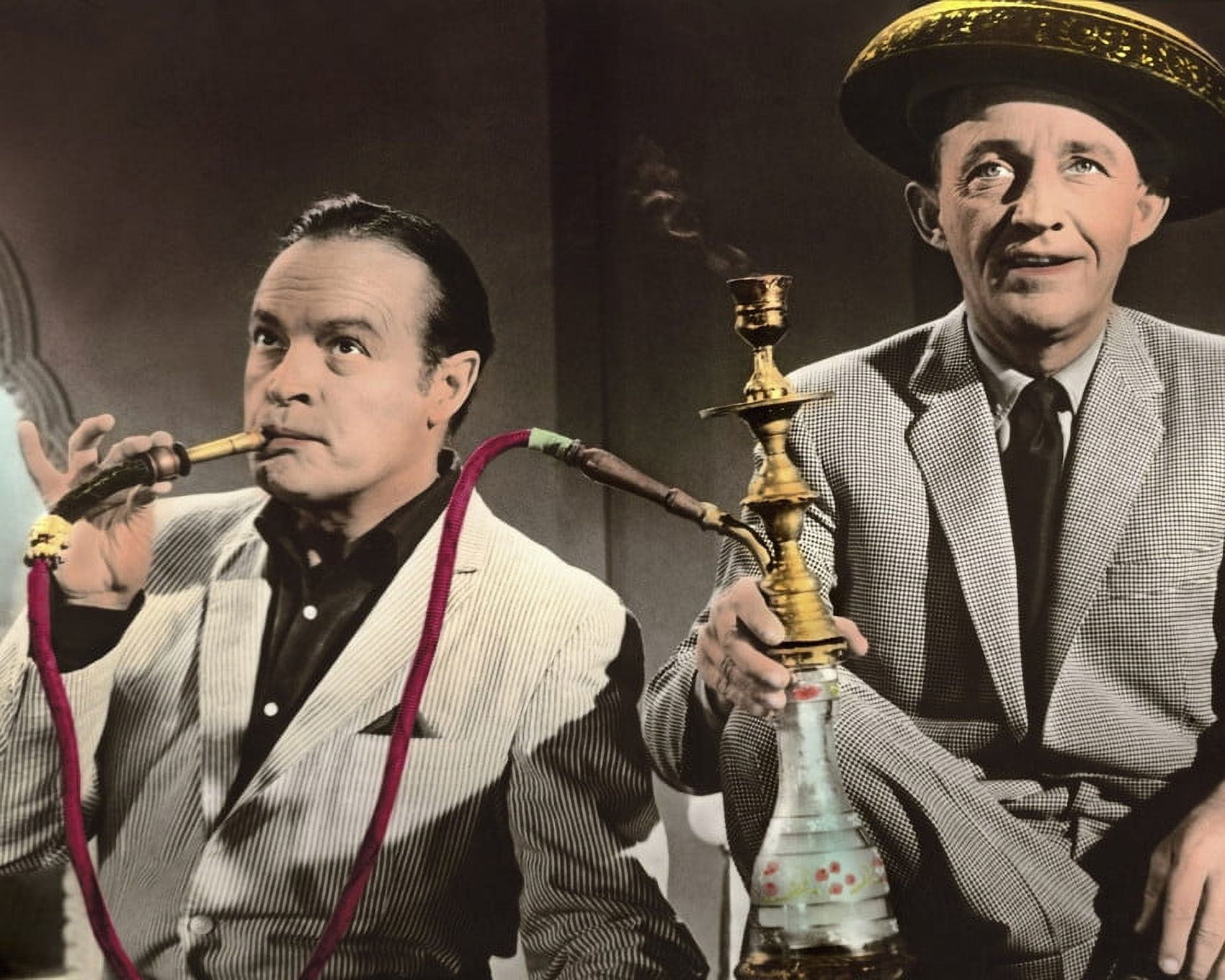 Bing Crosby And Bob Hope In The Road To Hong Kong Smoke Hookah 24X36 ...
