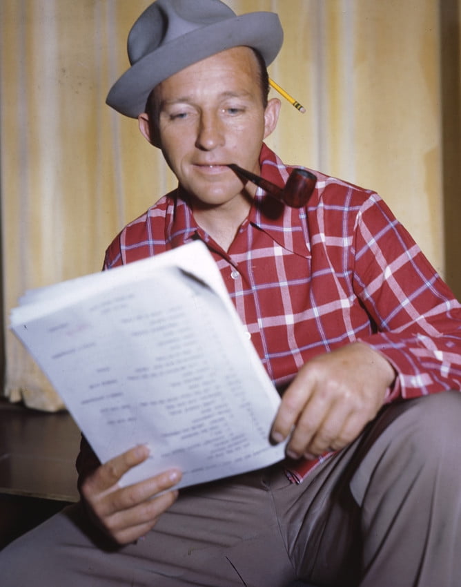 Bing Crosby smoking pipe reading script 24x36 Movie Poster HD Aluminum ...