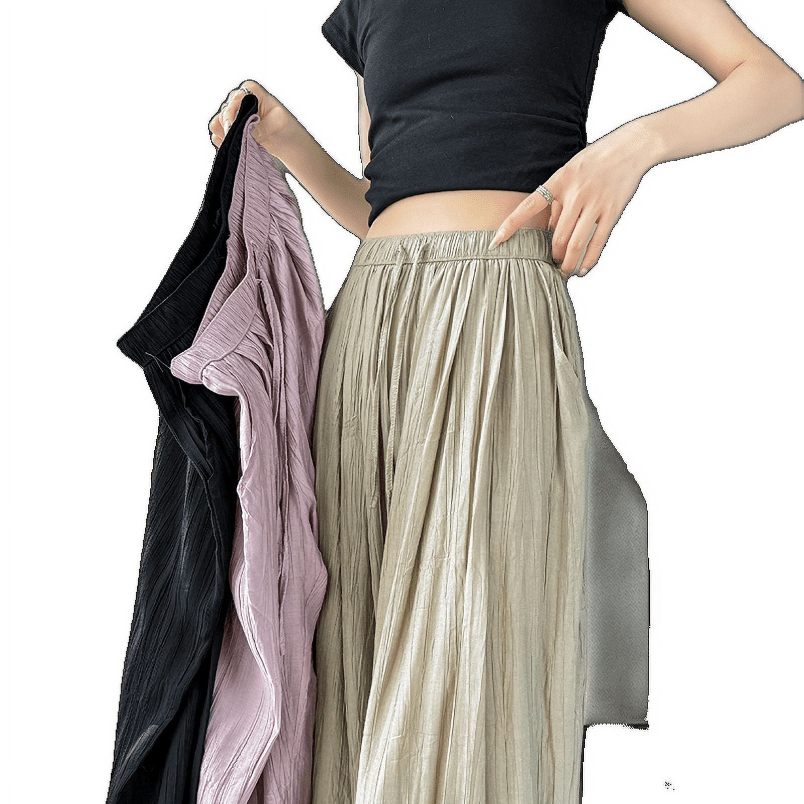 Bing Silk Shaking Wide Legs Pants Female Summer Thin Small Men With ...