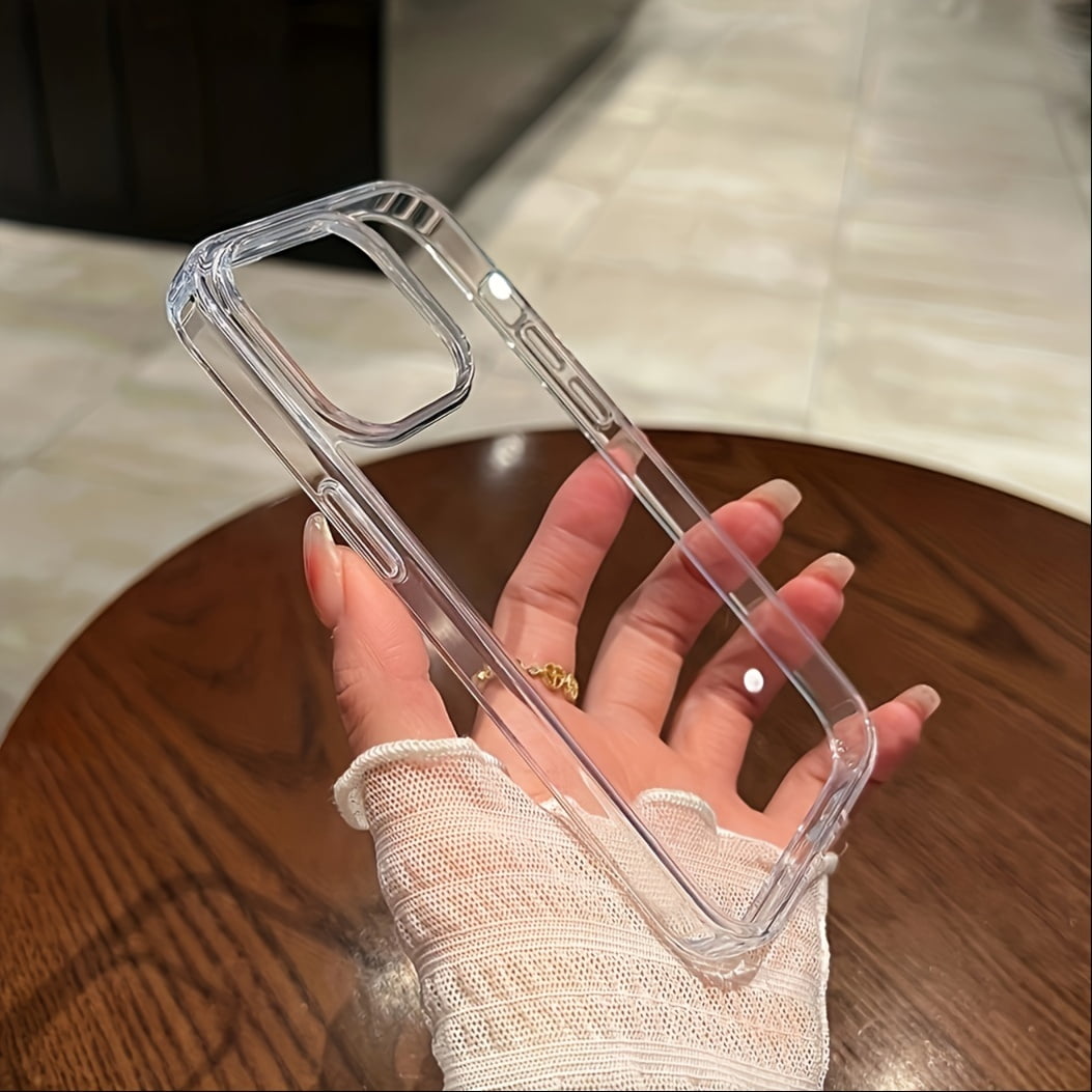 BingHuiKJ Shock-Absorbent Transparent iPhone Case with Air Cushion Tech ...