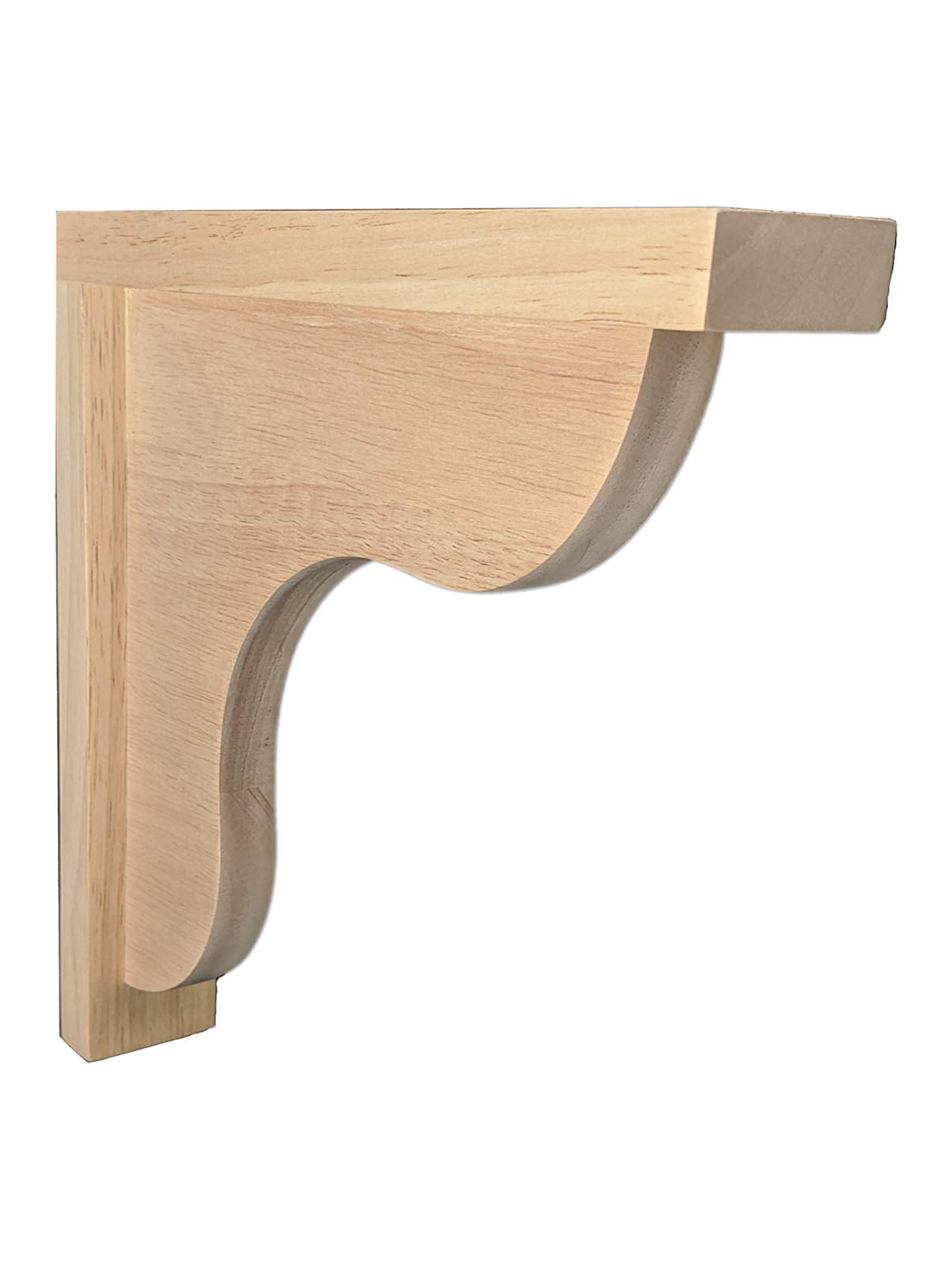 BingLTD - 10" Corbel Traditional Solid Rubberwood Bracket - Set of 2 (C ...