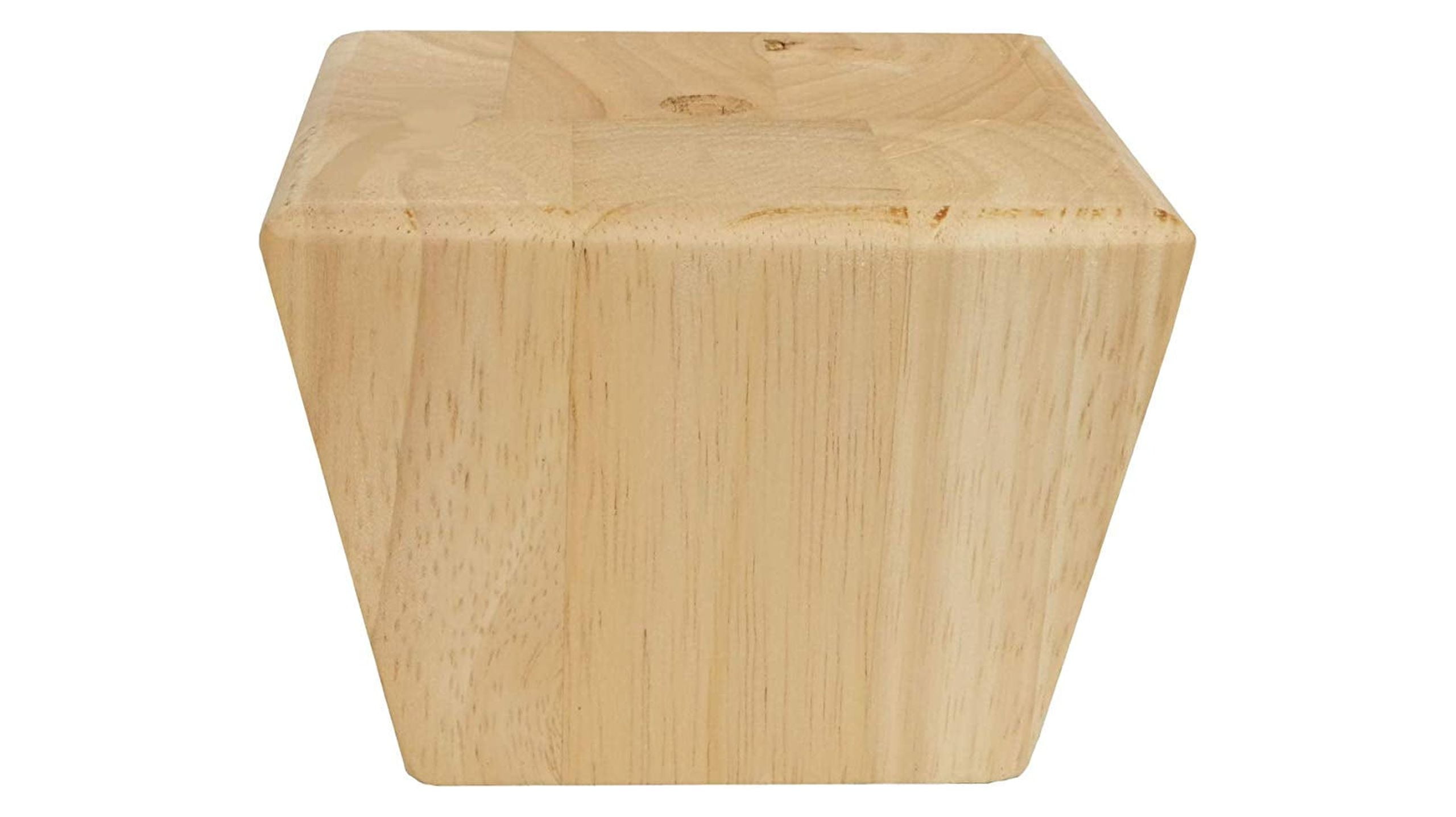 BingLTD - 2 3/4” Unfinished Square Tapered Hardwood Sofa Legs - Set of ...