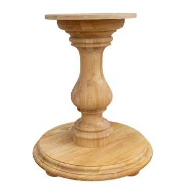 BingLTD - 28" Tall Unfinished Chelsea Square Pedestal Table Base (WH ...