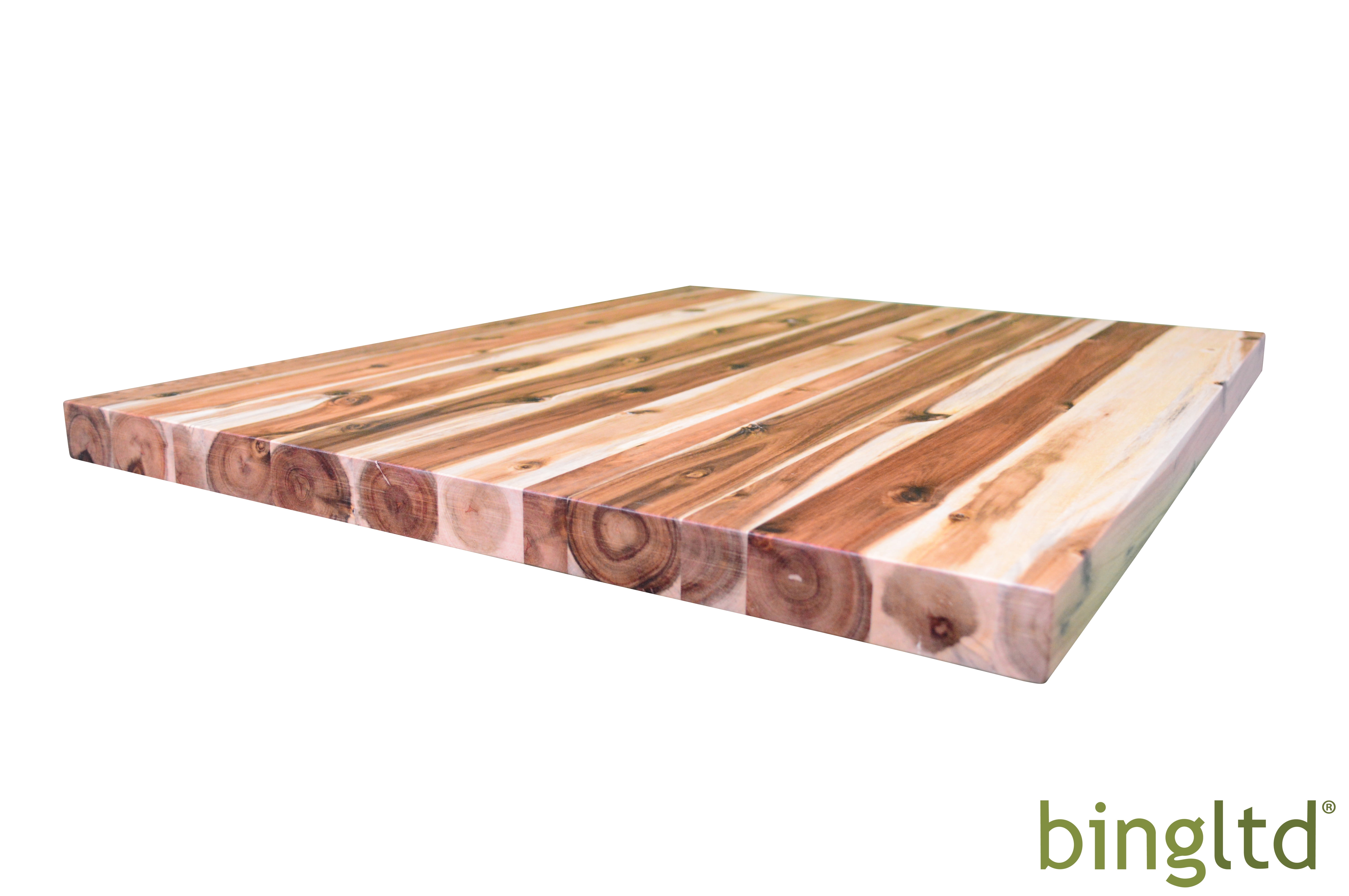 BingLTD - 30" L x 24" Rectangular Acacia Butcher Block Standard ...