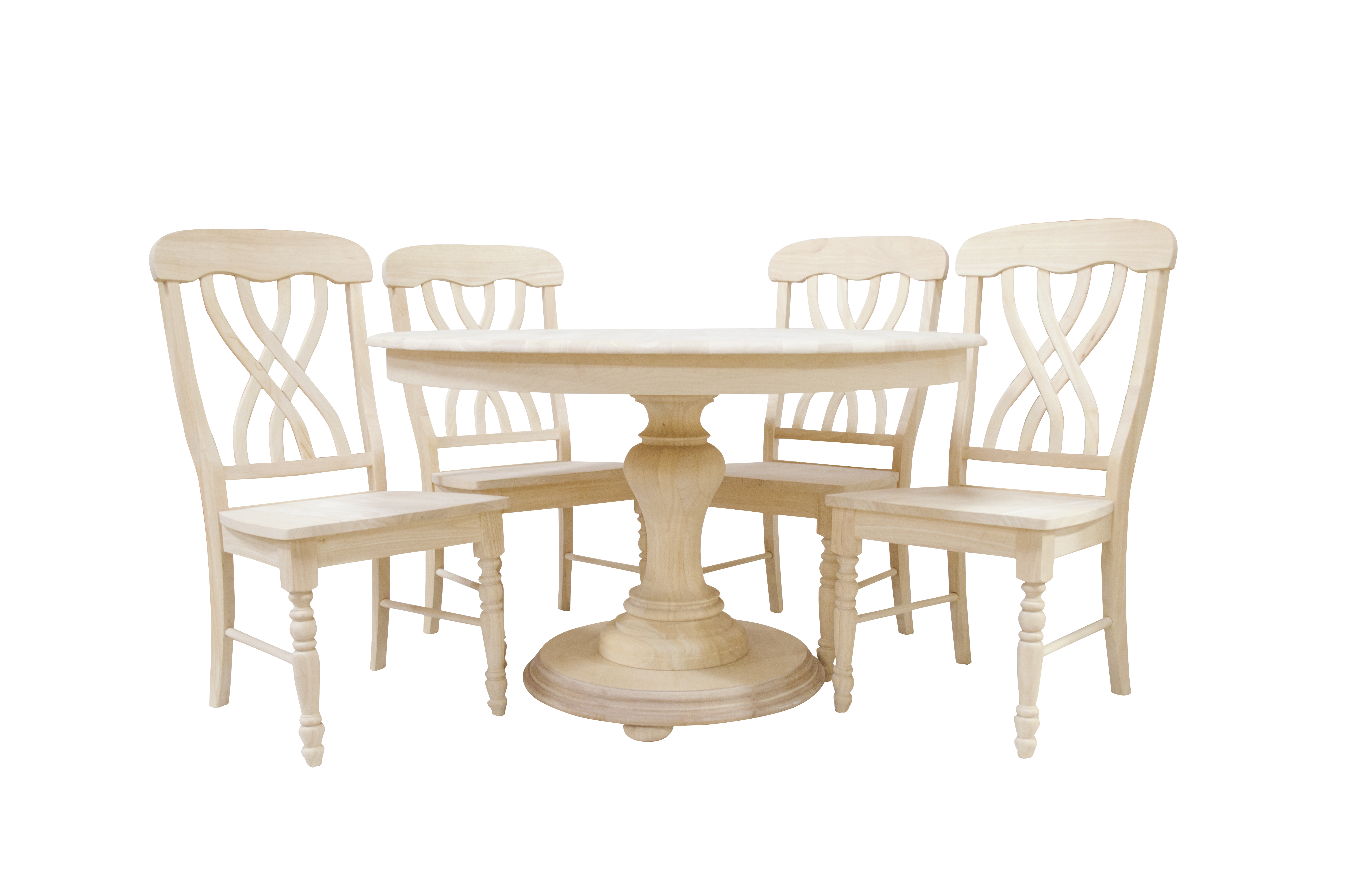 BingLTD - 48" Wide 30" Tall Bradford Round Dining Table Set for Kitchen ...