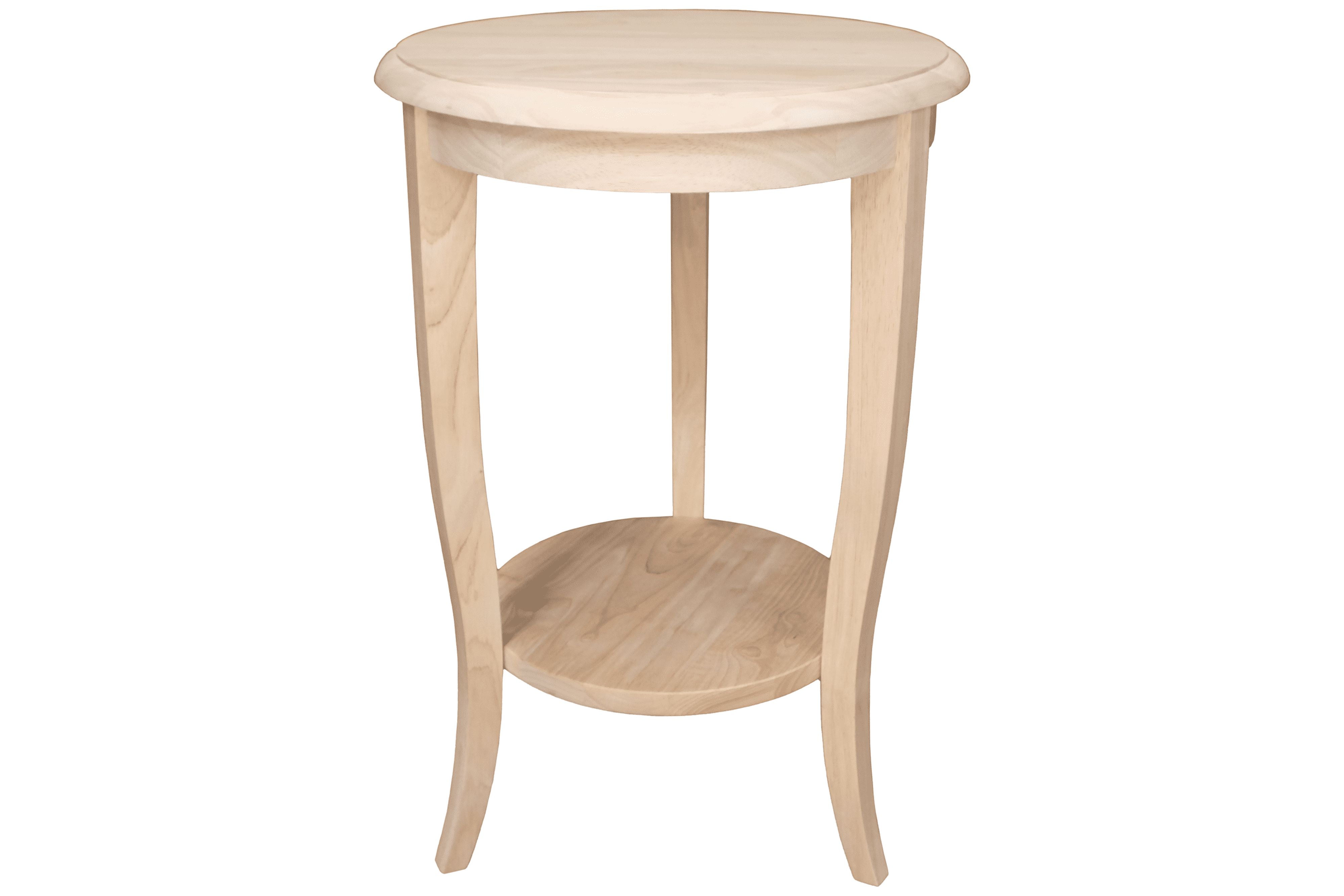 BingLTD - Duncan 16" End Table - Unfinished (TE1601-RW-UNF) - Walmart.com