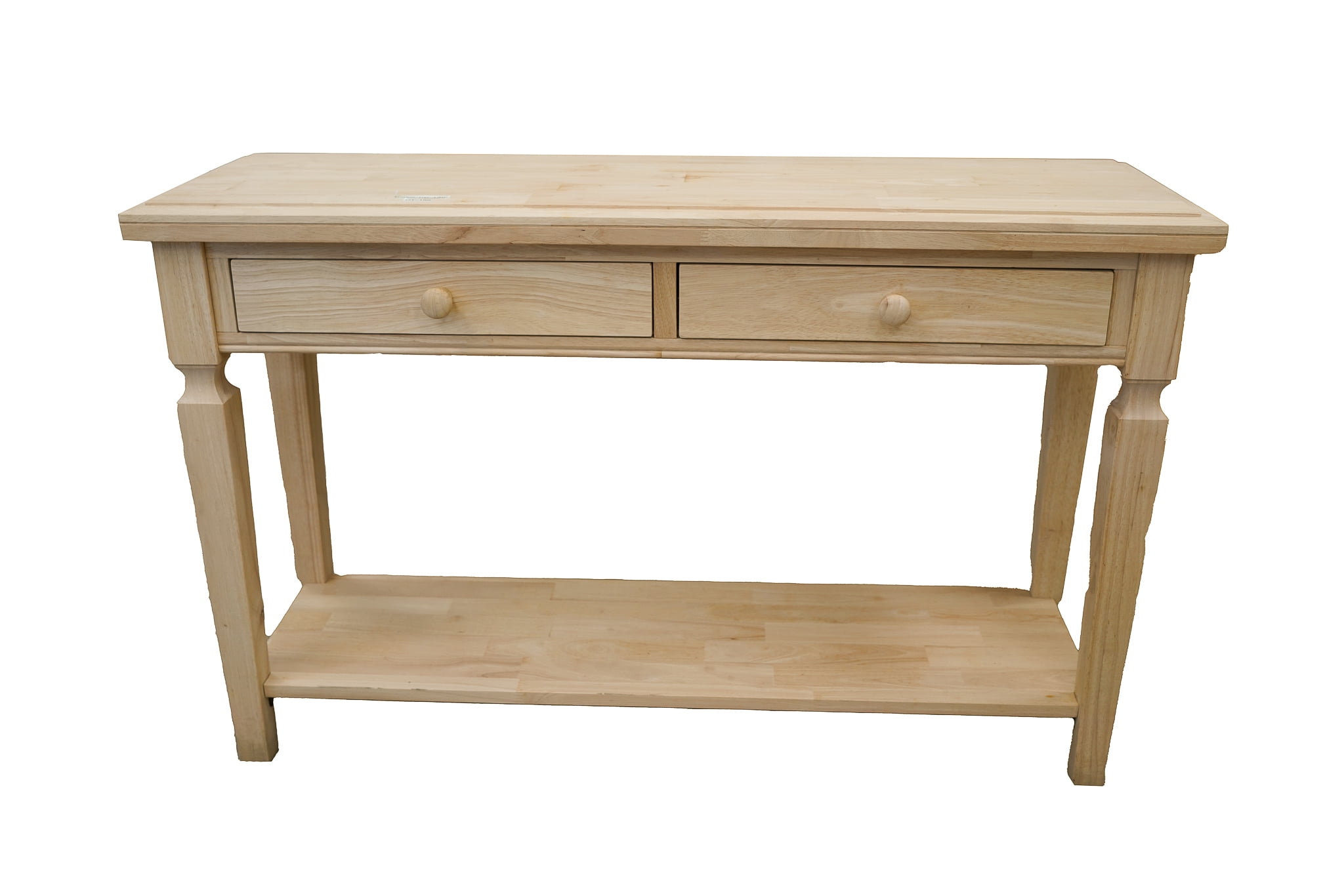 BingLTD - RECON SOFA TABLE SOLID WOOD WITH DRAWERS – UNFINISHED (DK3002 ...