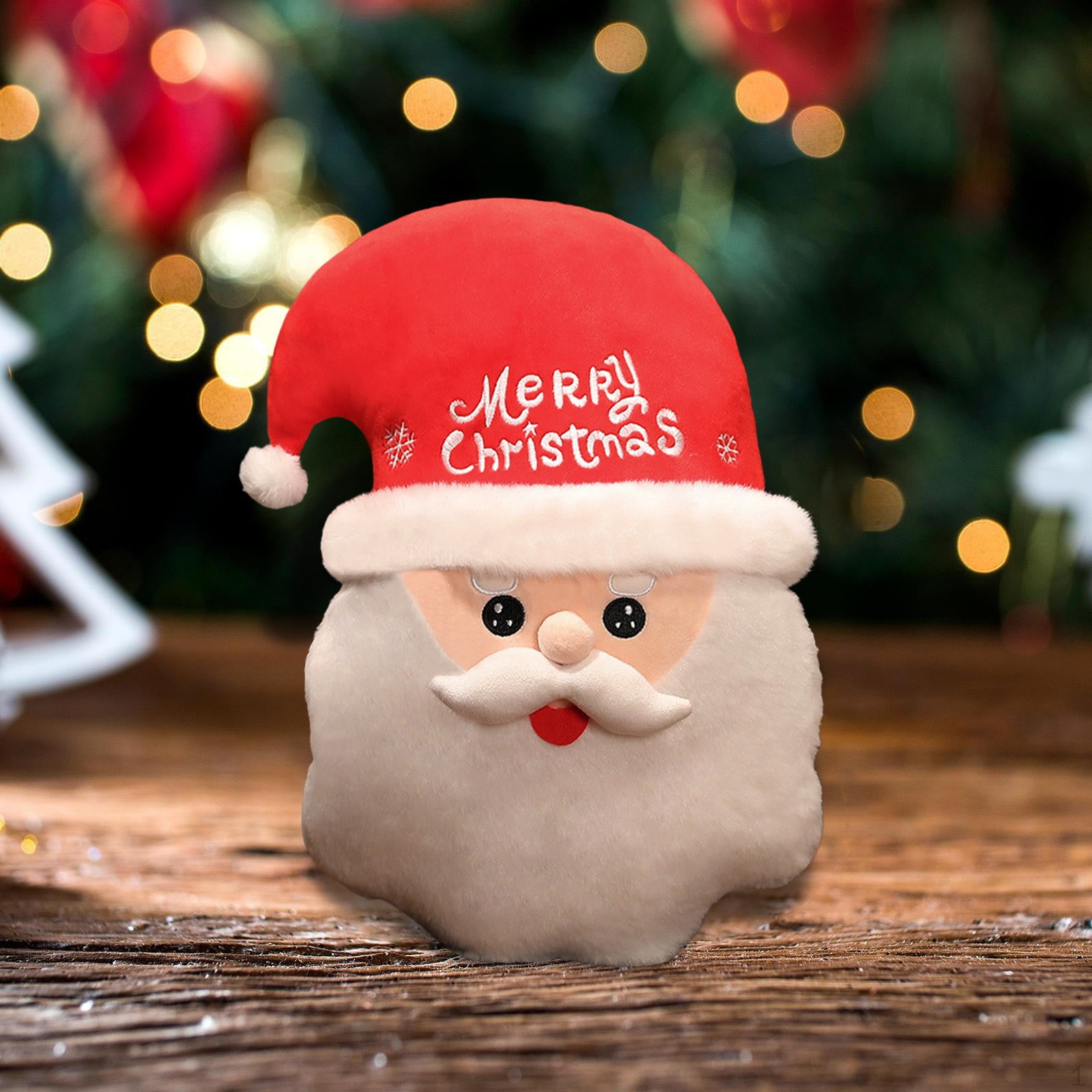 BingTong 1 Piece 4.5Inch Santa Plush Ornament Christmas Theme Tabletop ...