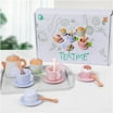 Jewelkeeper 42 Piece Tea Party Playset with Teapot, Cups, Serving Tray ...