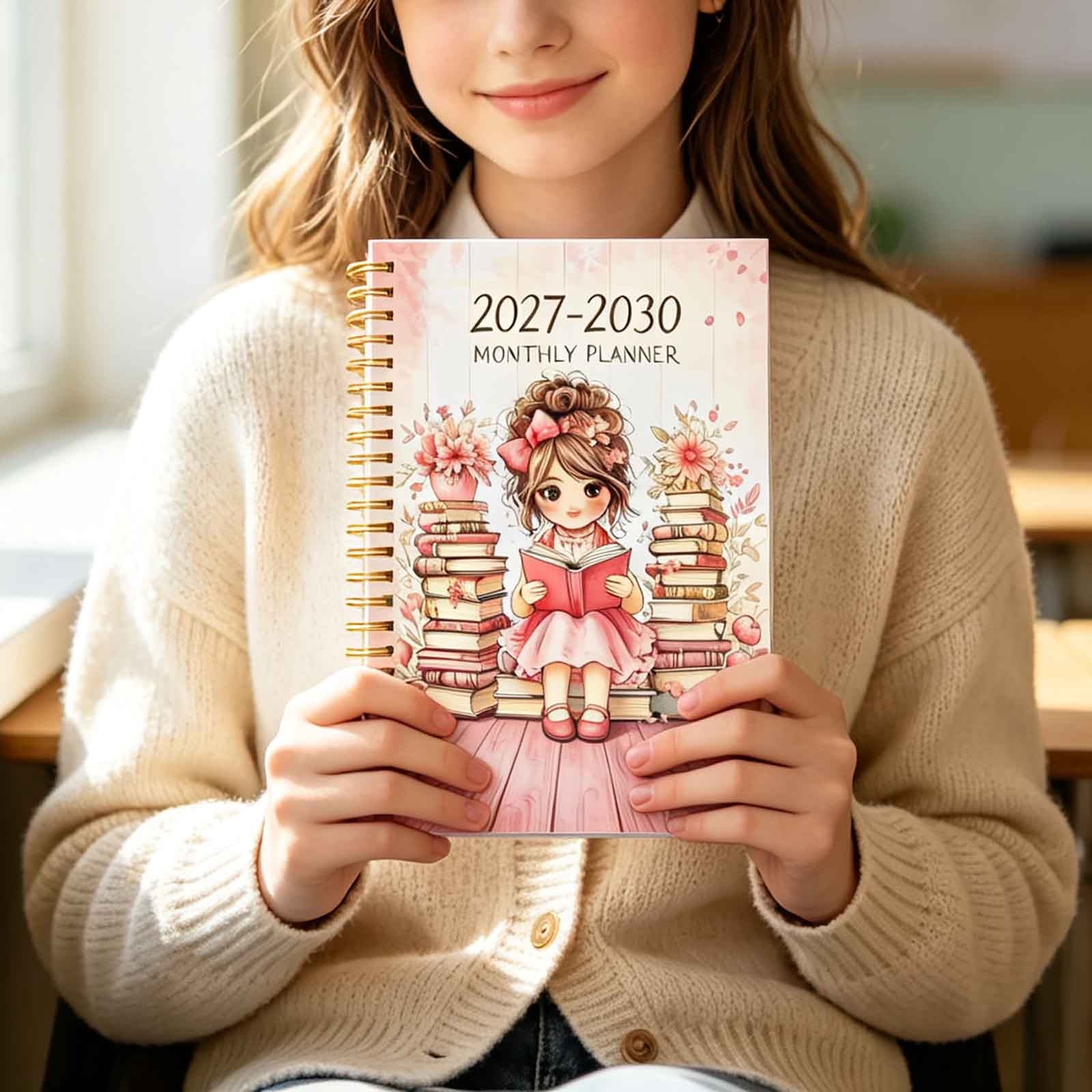 BingTong 2027-2030 Monthly Planner,4 Year Monthly Spiral Bound Notebook ...