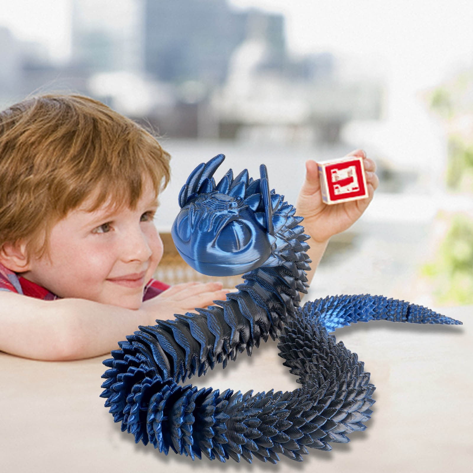 BingTong 24in 3D Printed Animals-Snake Viper, 3D Printed Snake Toys,3D ...