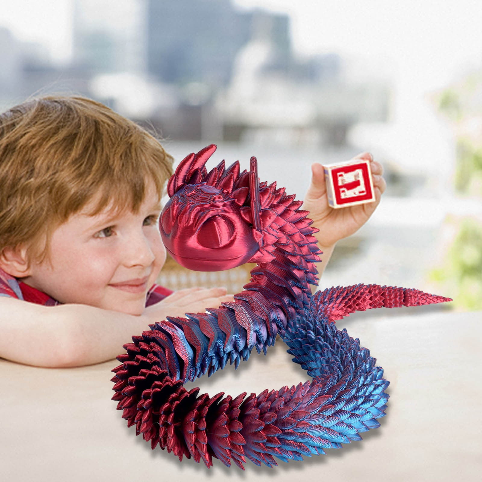BingTong 24in 3D Printed Animals-Snake Viper, 3D Printed Snake Toys,3D ...